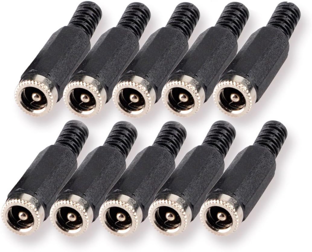 Amazon.com: HTTX 10-Pack 5.5mm x 2.5mm DC Socket Female Barrel Jack ...
