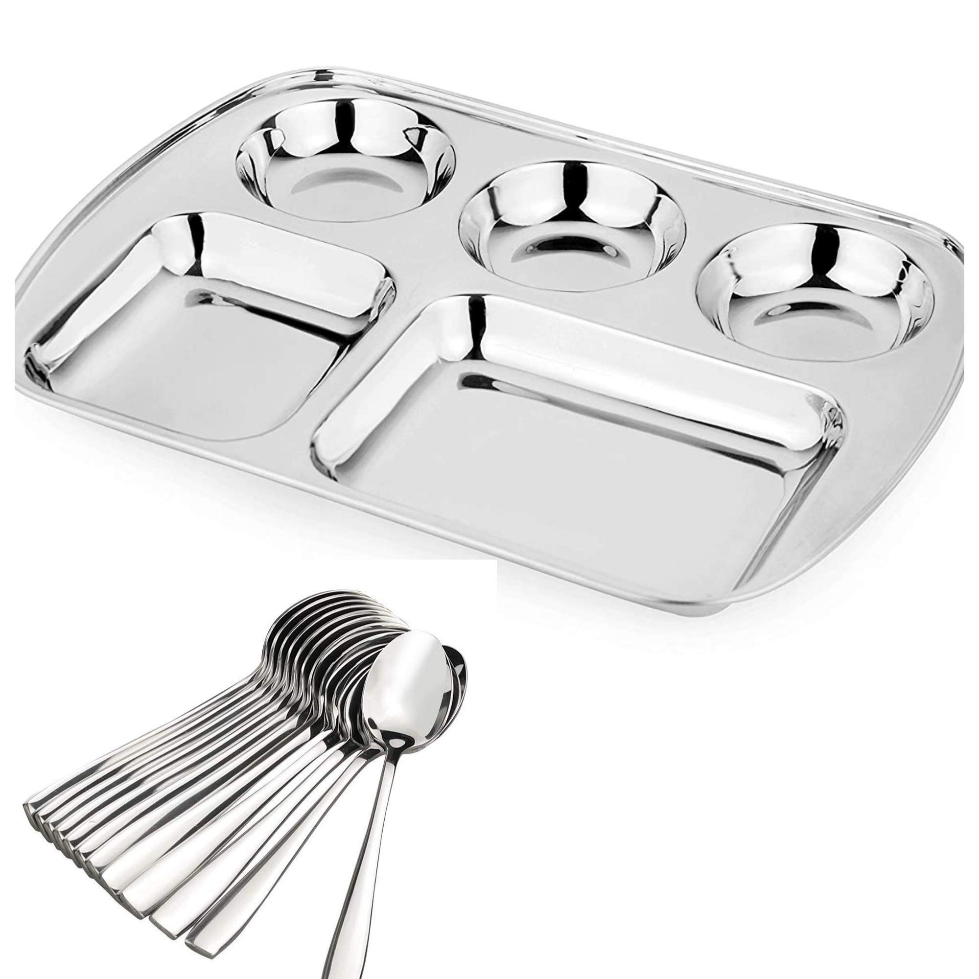 Buy Thali compartment plates dinner plates set thali plate thali plate ...