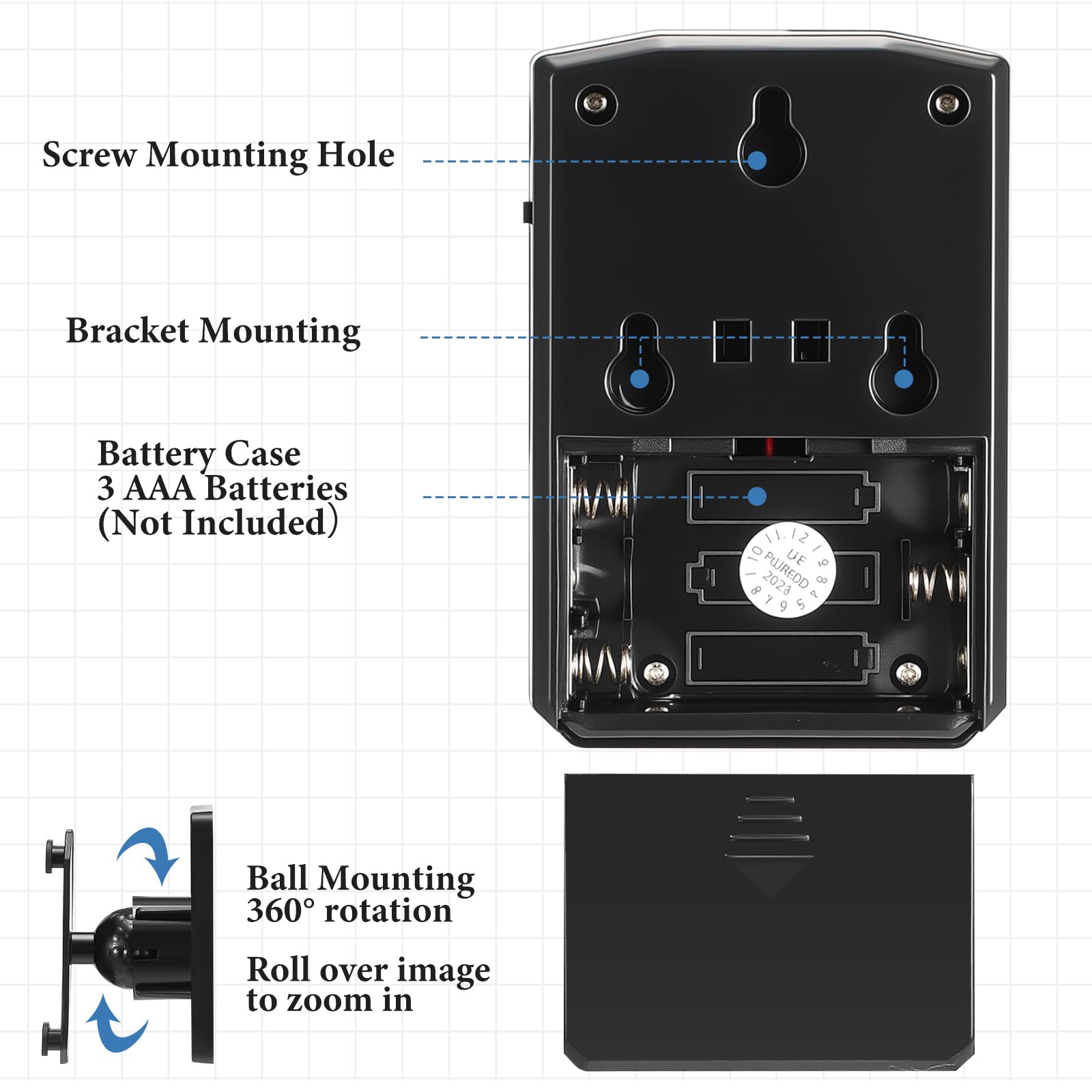 Snapklik.com : Saysurey 2 Pcs Motion Activated Voice Sensor PIR ...