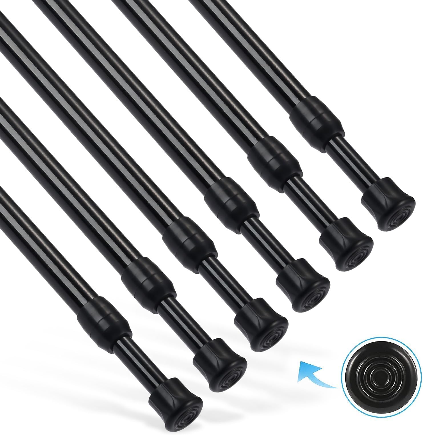Amazon.com: Cupboard Bars Tension Rods, 6 Pack Spring Tensions Rods ...