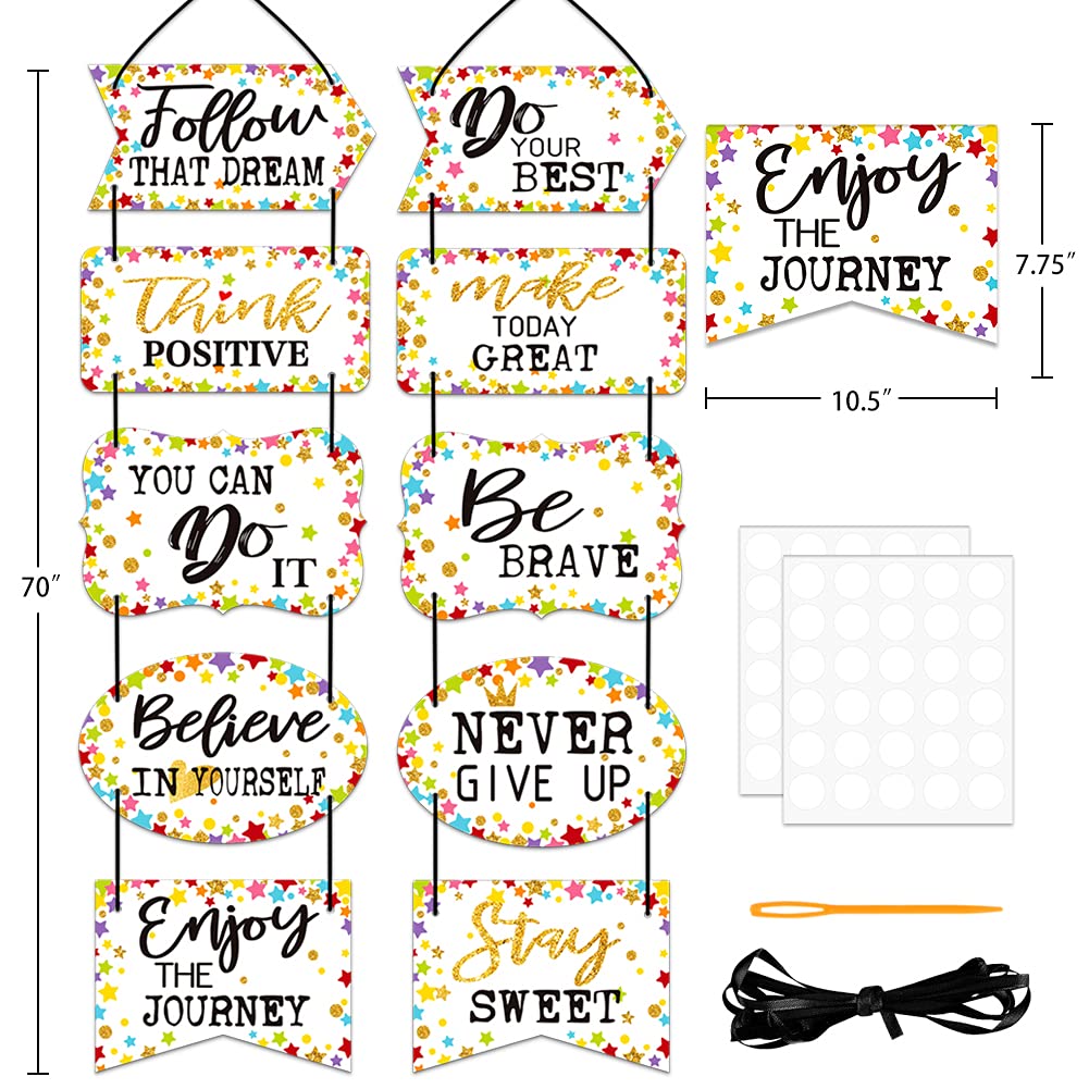 Hohomark Classroom Decoration Banner Motivation Confetti Positive Porch ...