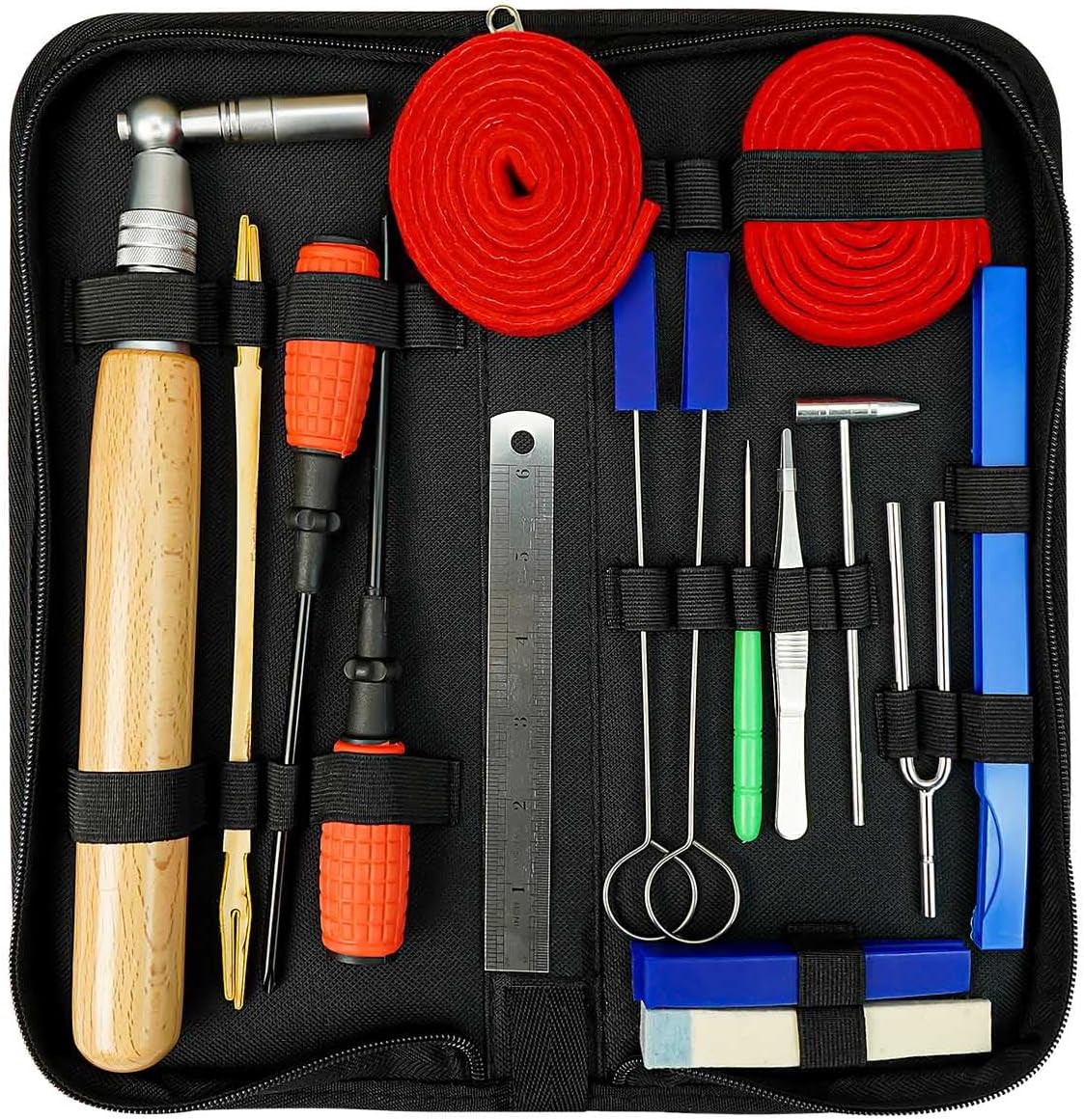 Amazon.com: ULZOZN Professional Piano Tuning Kit Piano Tuner Hammer ...