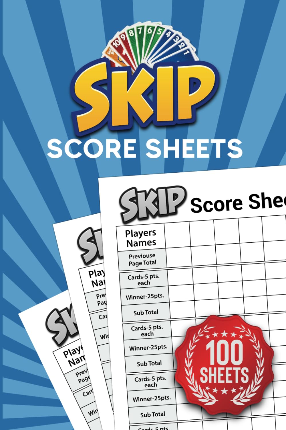 Amazon.com: Skip Score Sheets: 100 Score Sheets For Scorekeeping, Skip ...