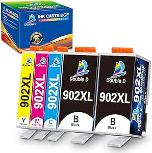 Amazon.com: DOUBLE D Compatible 902 902XL Ink Cartridges Replacement ...