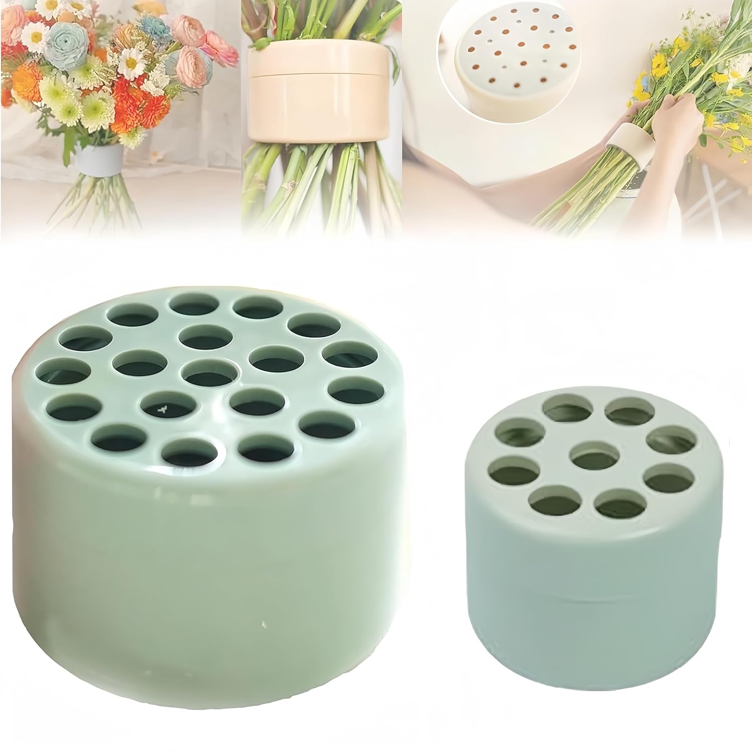 Zhihongfeng Floral Grid for Vase, Spiral Stem Holder for Flowers ...