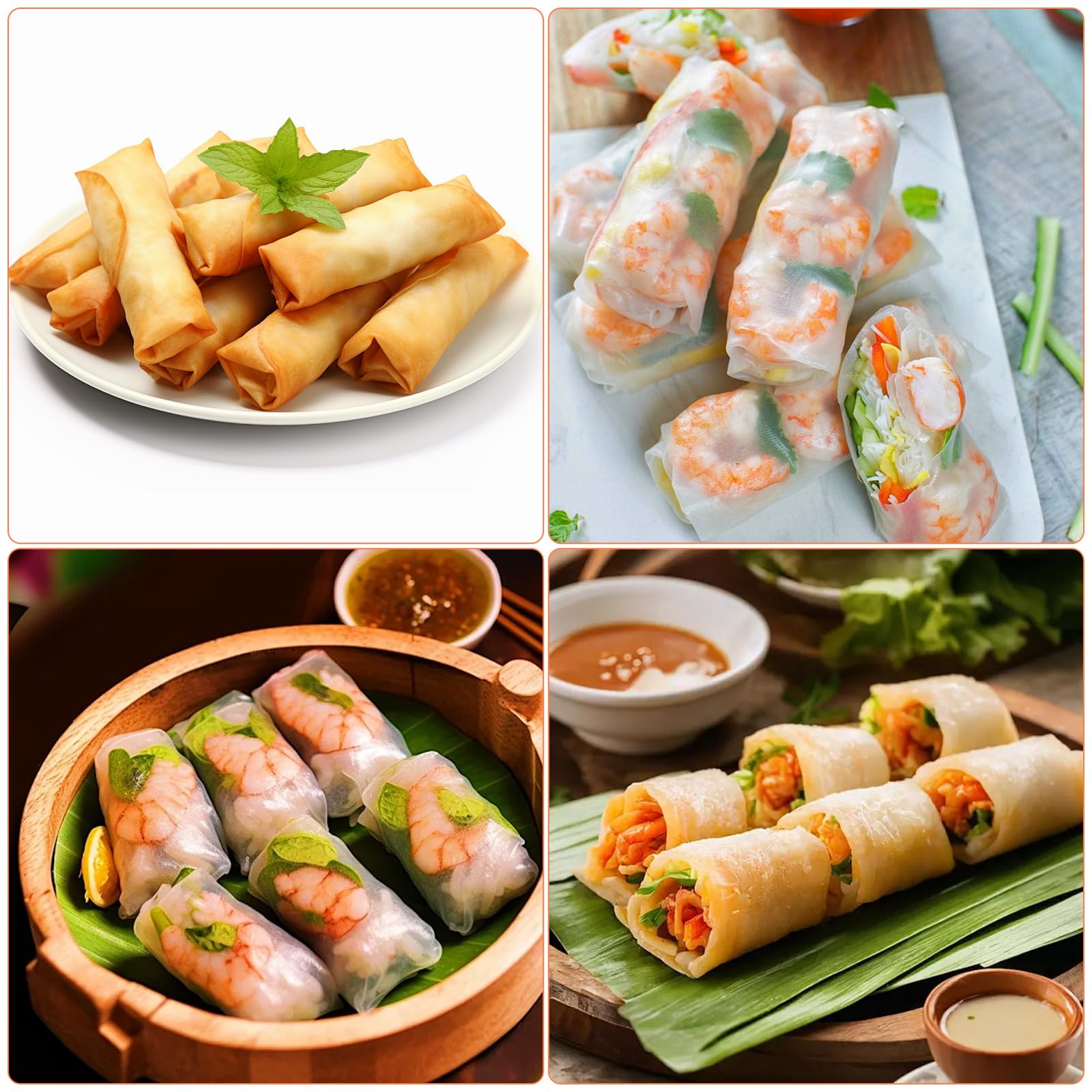 Snapklik.com : Rice Paper Water Bowl Dipper Rice Paper Holder Rice Bowl ...