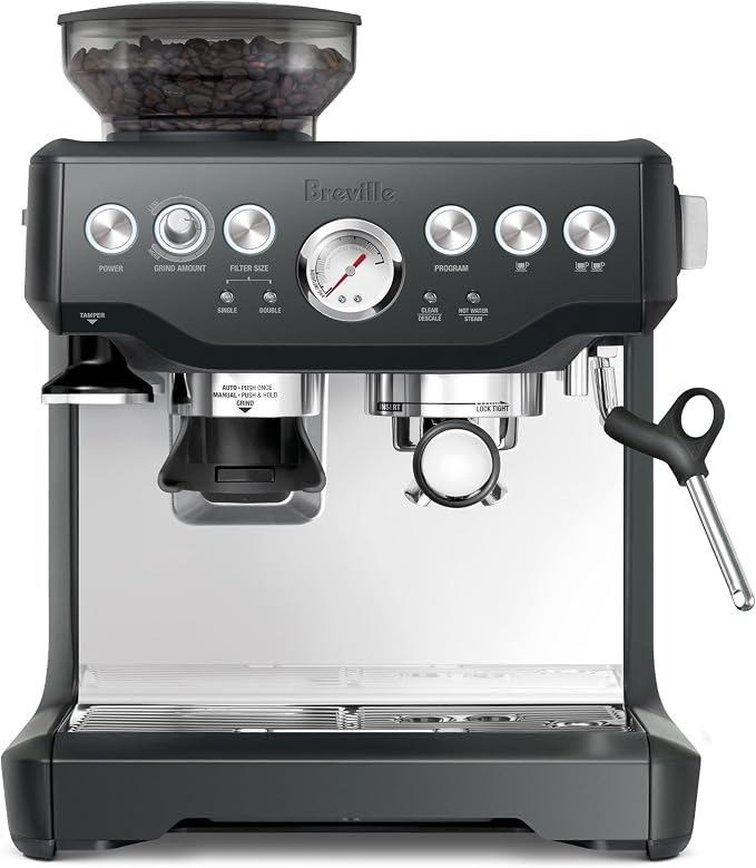 Breville Barista Express Espresso Machine, Charcoal BES870CHR : Amazon ...