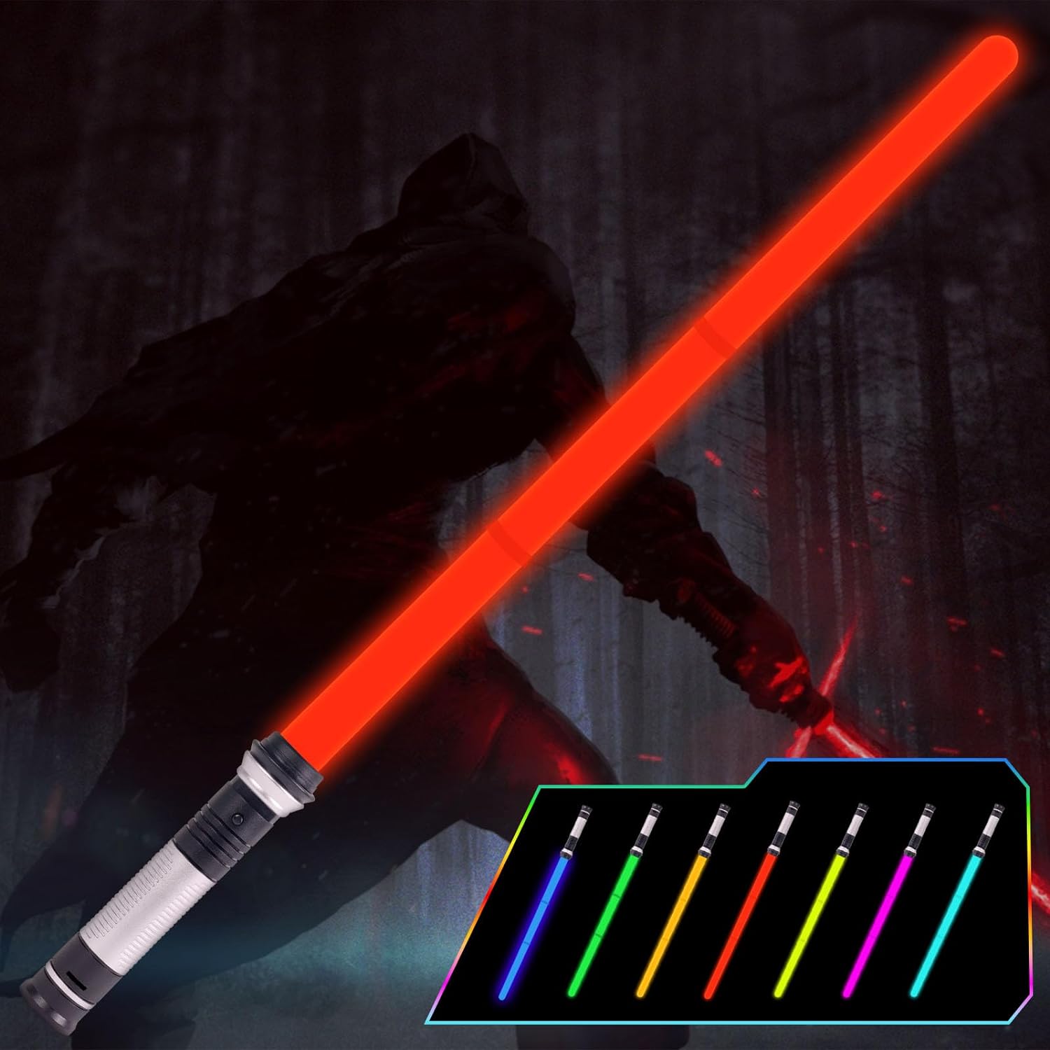Amazon.com: OSDUE Light Up Saber with Sound, 7 Colors Retractable ...