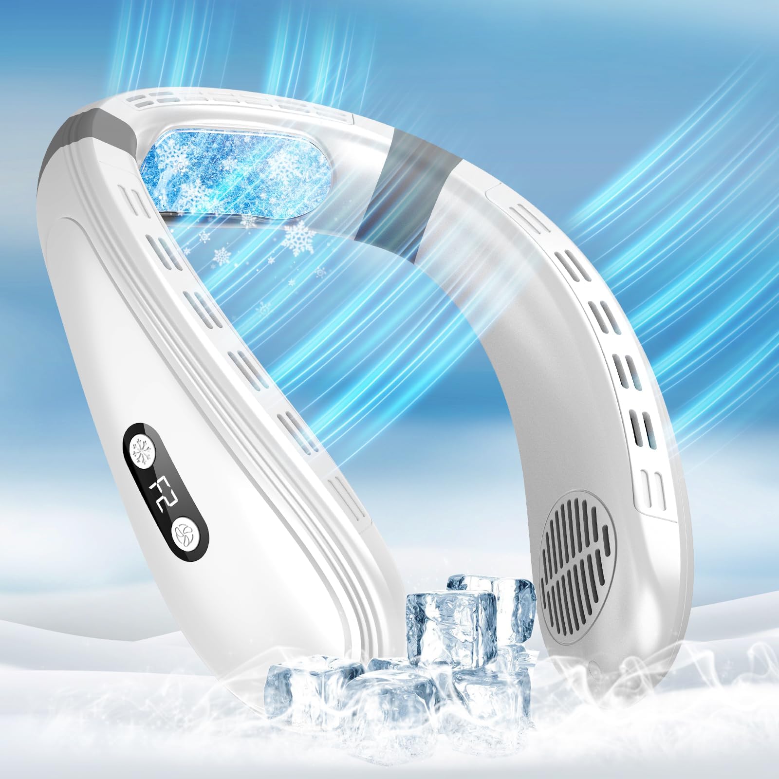 Amazon.com: HomePlus Neck Fan, 3 Speeds Portable Neck Fan with Cooling ...