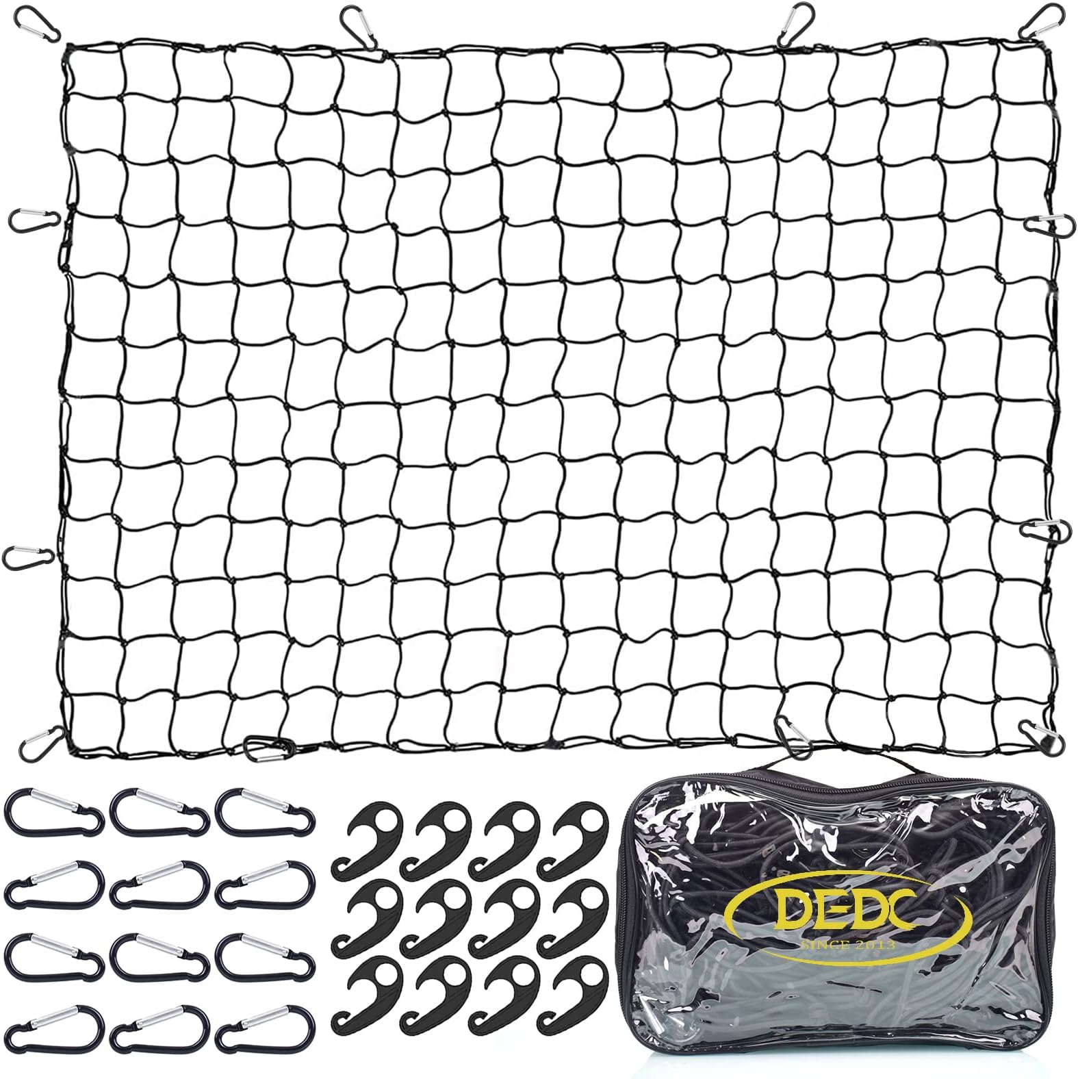 Amazon.com: DEDC 4' x 6' Cargo Net for Pickup Truck Bed Stretches to 12 ...