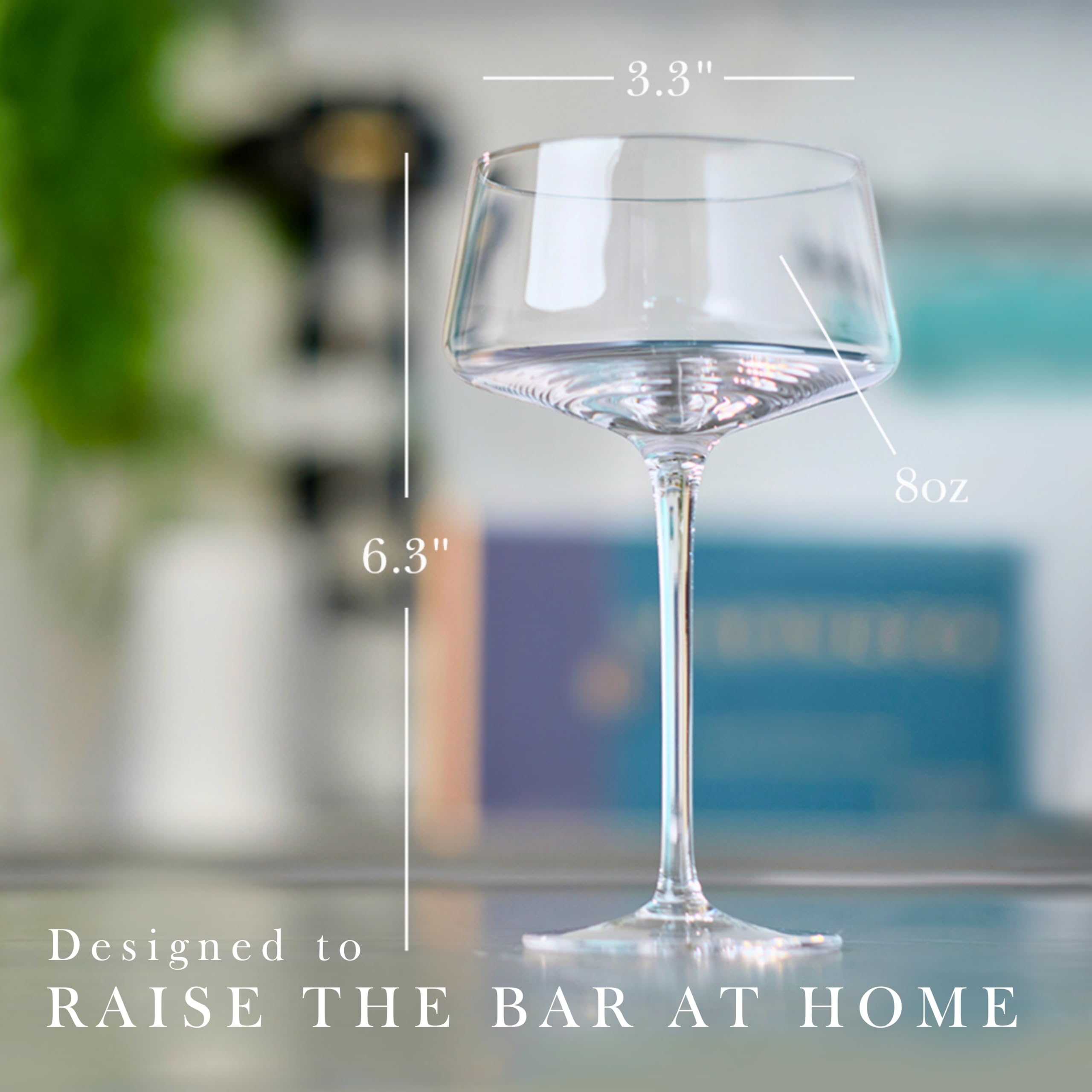 Snapklik.com : Callisto Glassware Martini Glasses Set Of 4-8oz Coupe ...