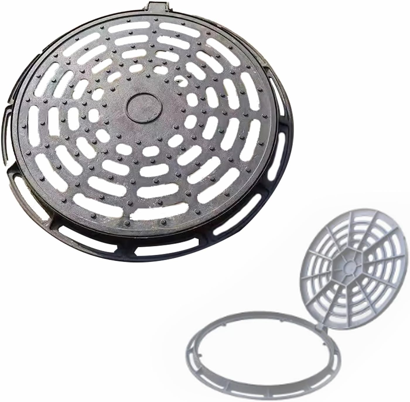 Amazon.com: LIKANGLONGJU Round Sump Pump Cover, Ductile Iron Outdoor ...