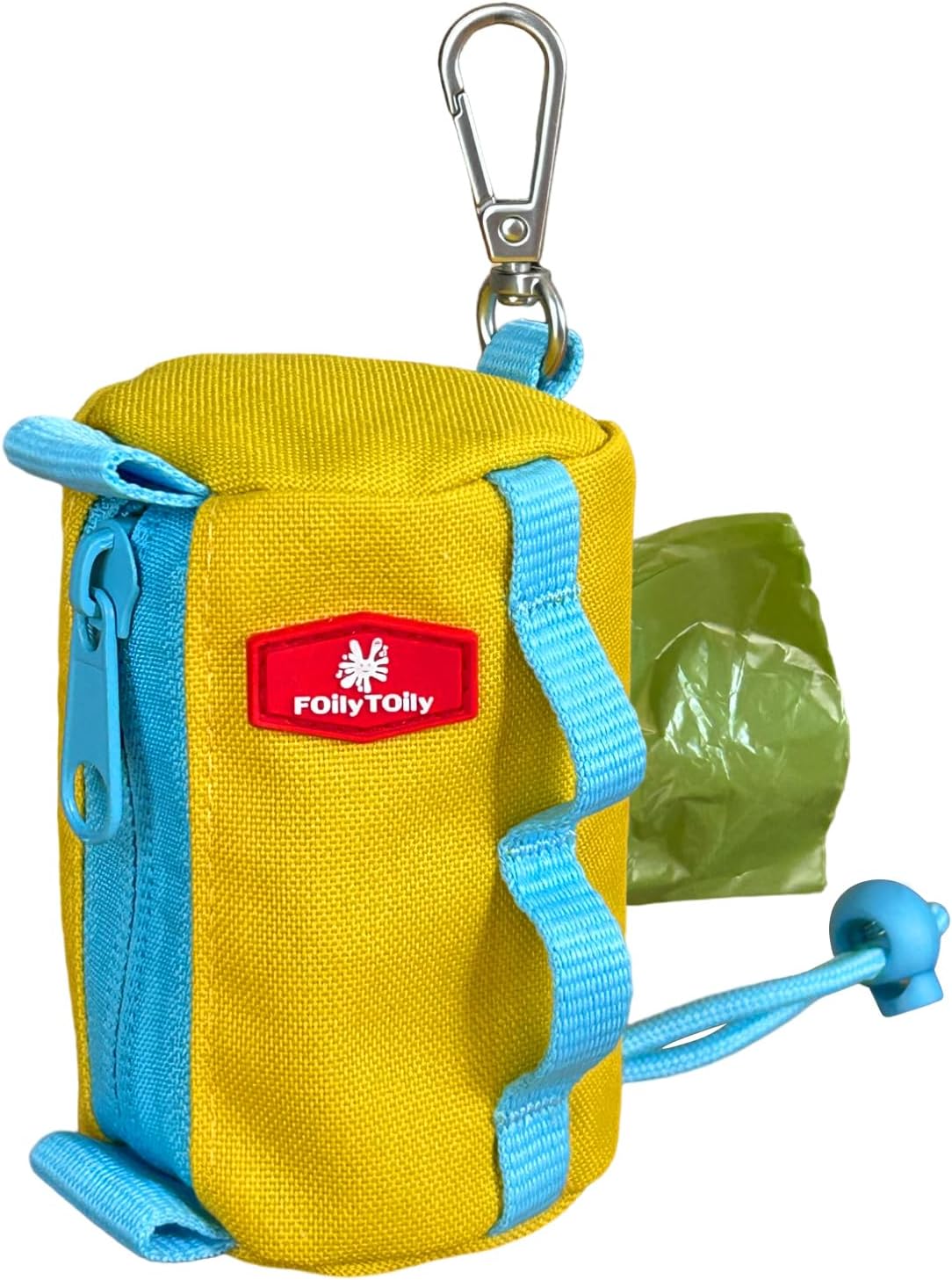 Amazon.com: Foily Toily Dog Poop Bag Holder with Carabiner Clip and 1 ...
