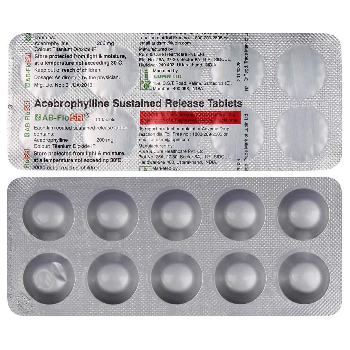 Ab-Flo SR - Strip of 10 Tablets : Amazon.in: Health & Personal Care