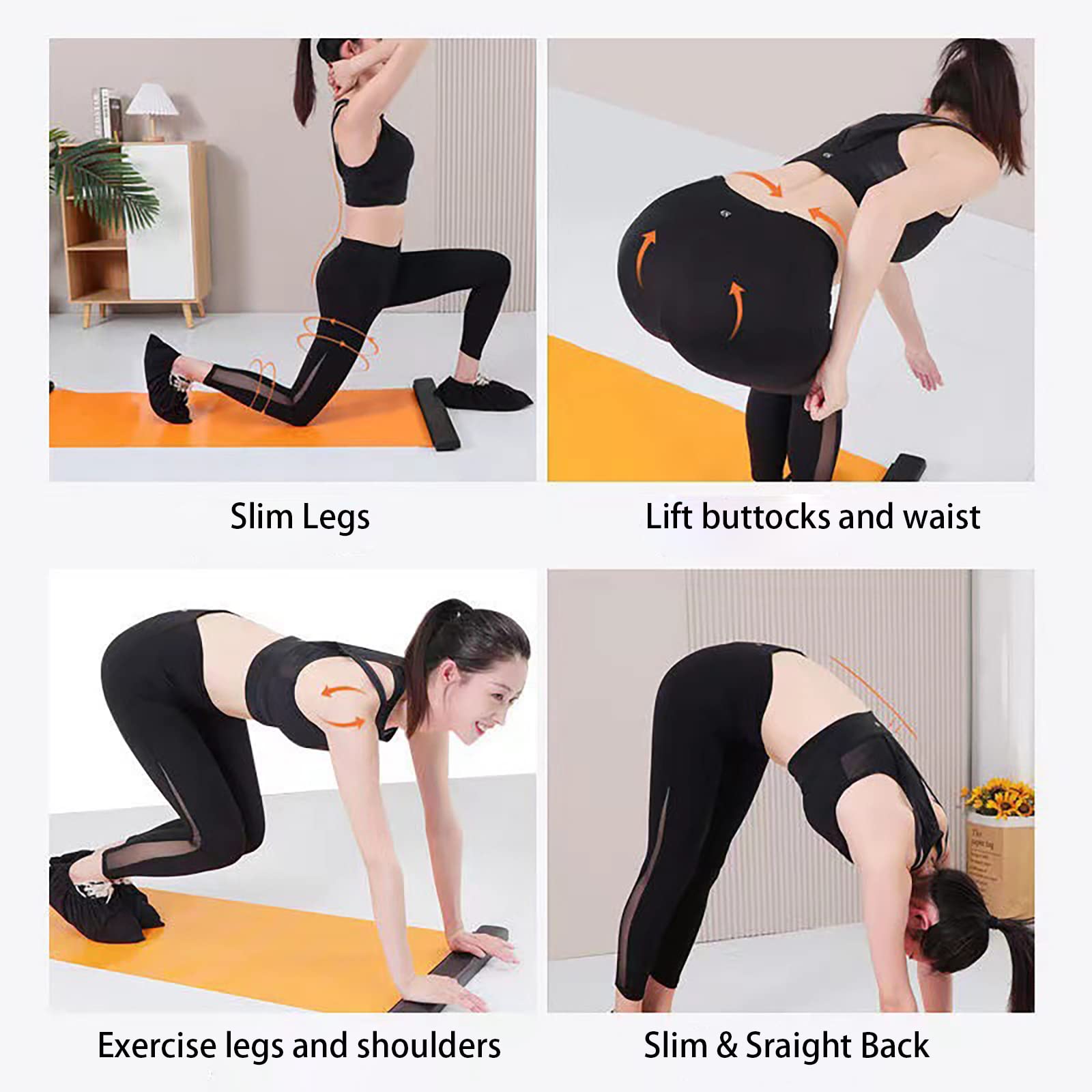 Slide Board for Home Workouts and Exercise, Hockey Slide Board with ...