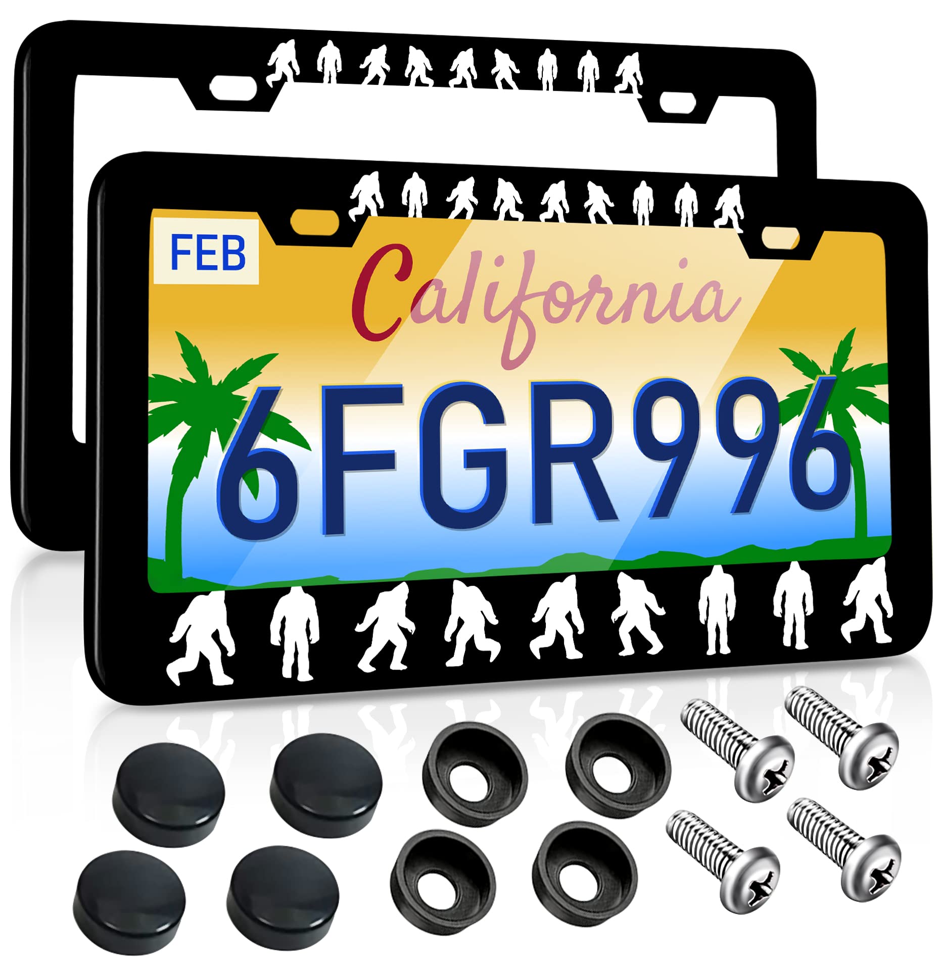 BUNDLES*** License Plate Frames 2 Pack for Women Men Car Plate Holder ...