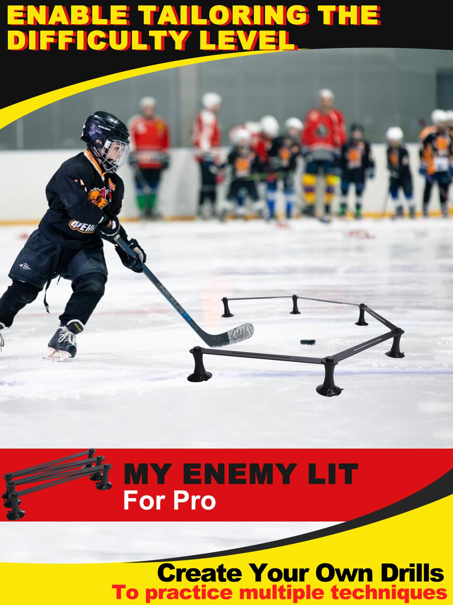 Snapklik.com : Kasifei Versatile Hockey Stickhandling Trainer, Metal ...