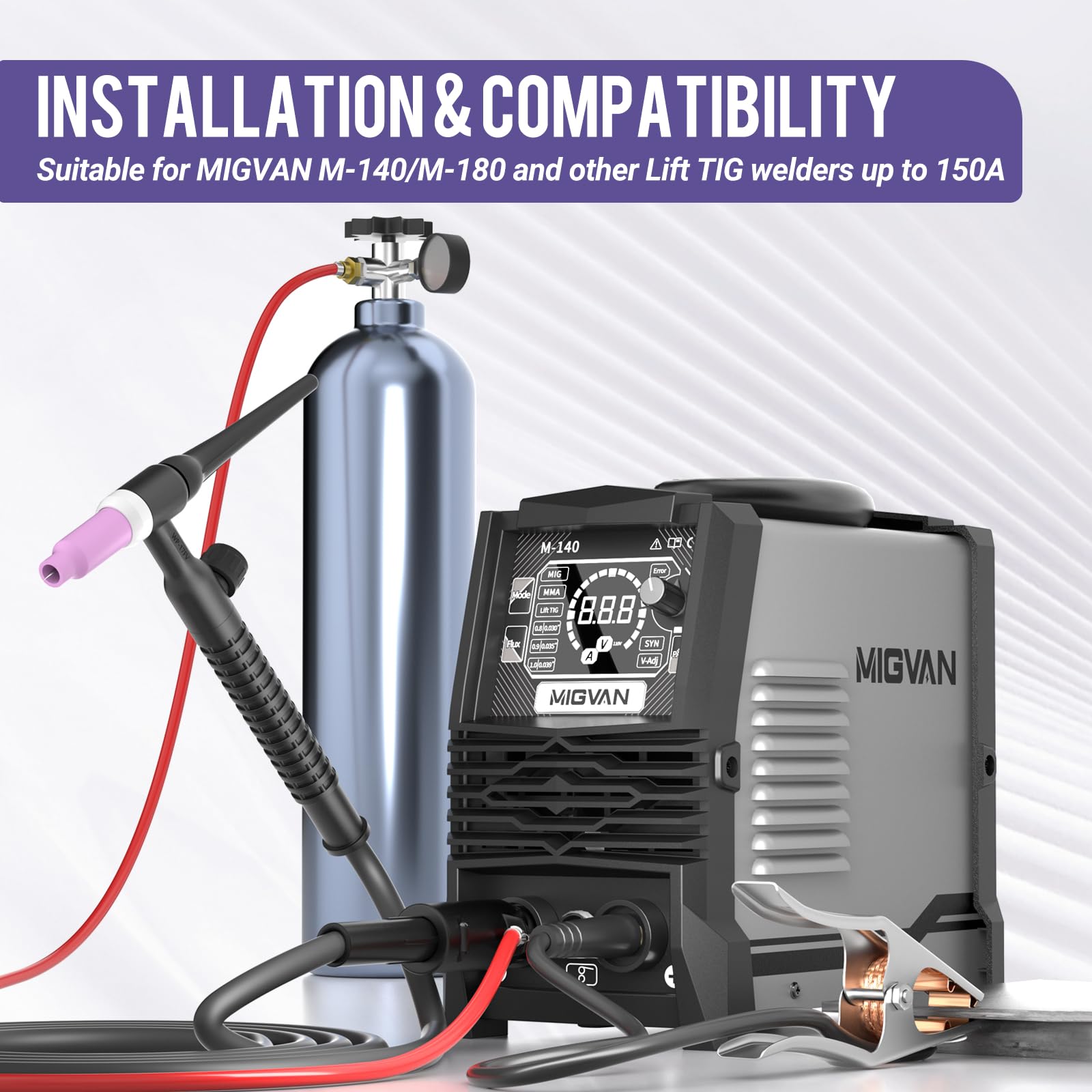 Snapklik.com : Lift TIG Welding Torch, MIGVAN WP-17FV Argon Air Cooled ...