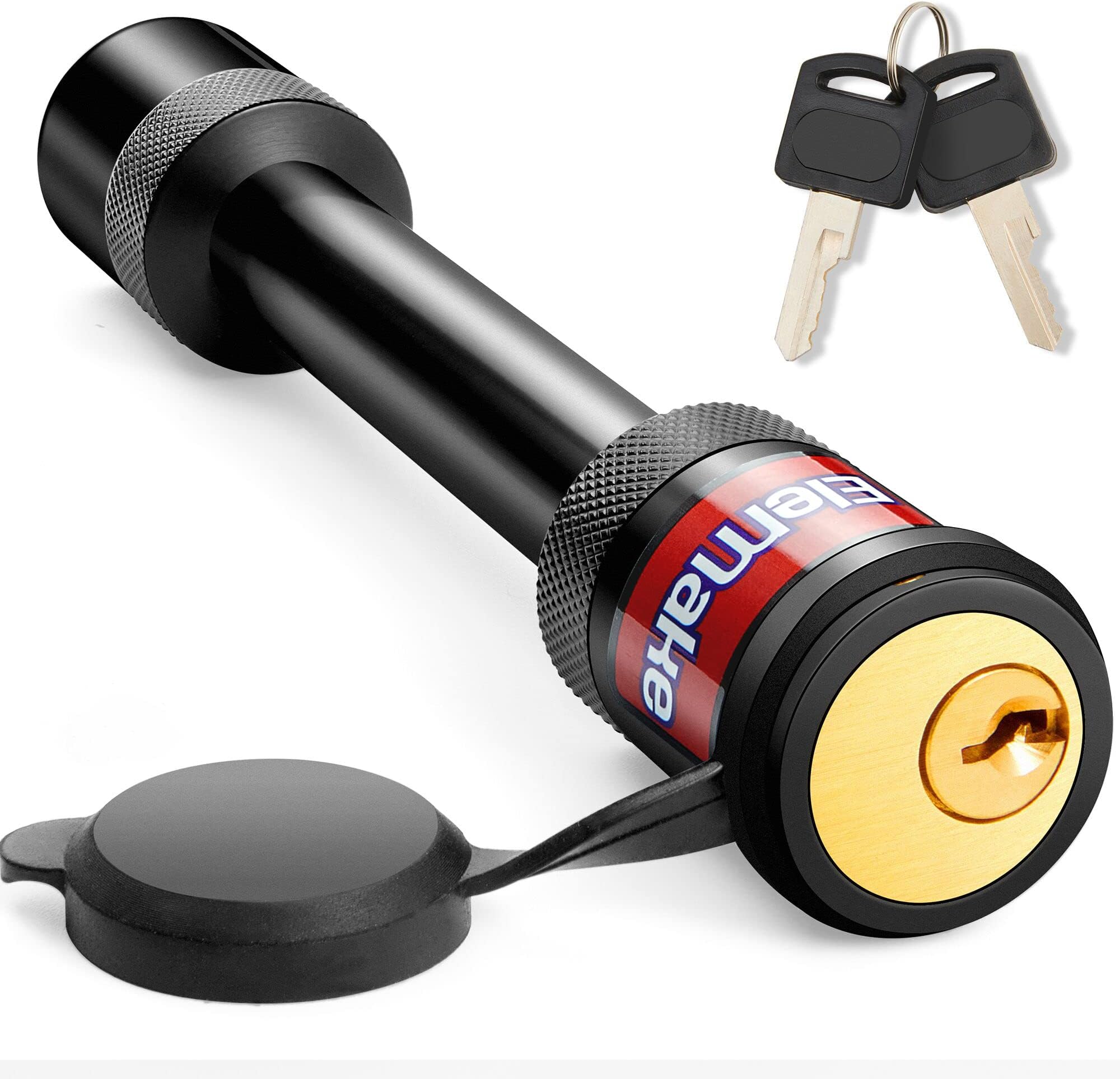 Amazon.com: Master Lock Silver and Red Receiver Lock, Stainless Steel ...