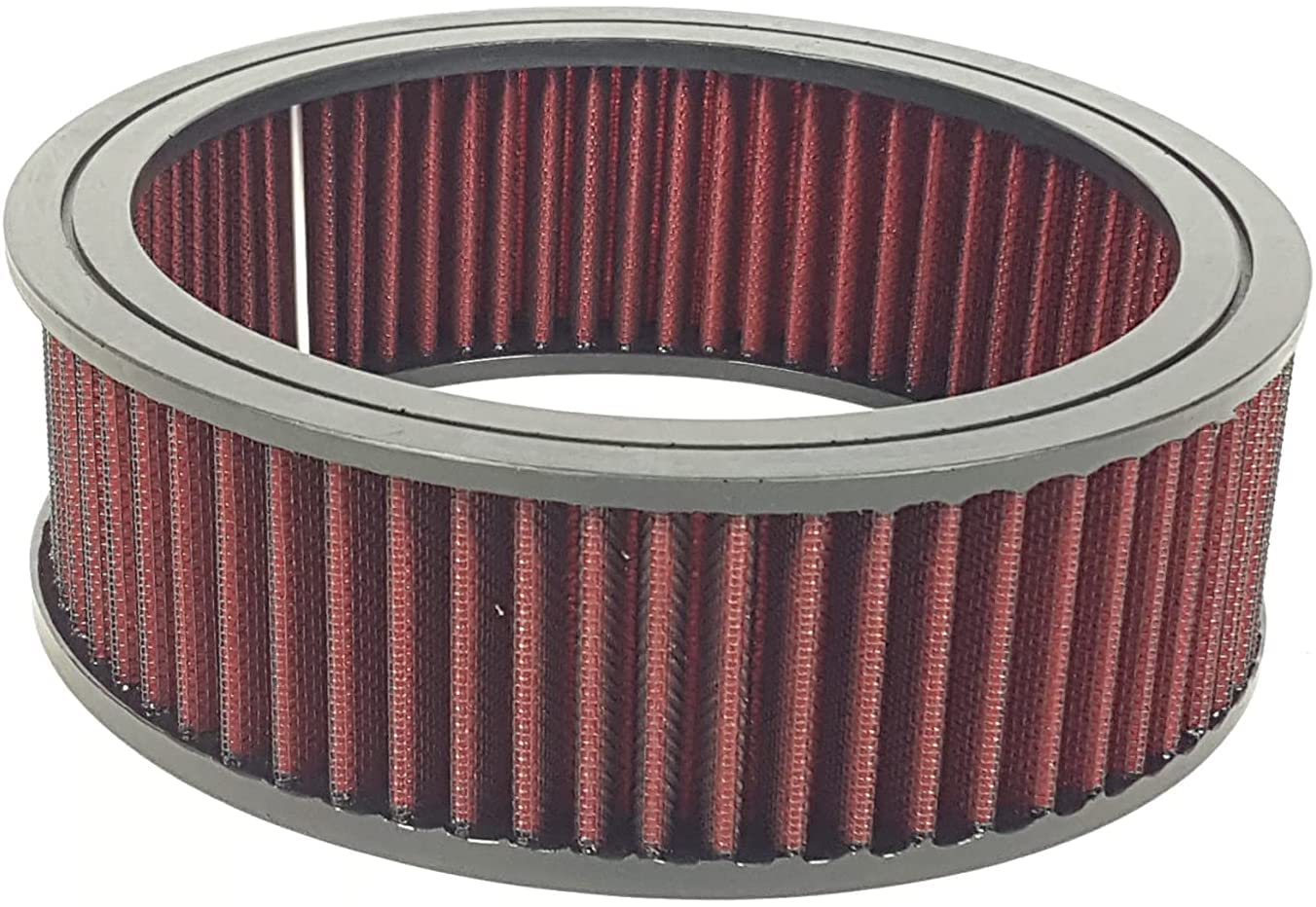 Amazon.com: Round Washable Air Filter Cleaner Red Element Replacement ...