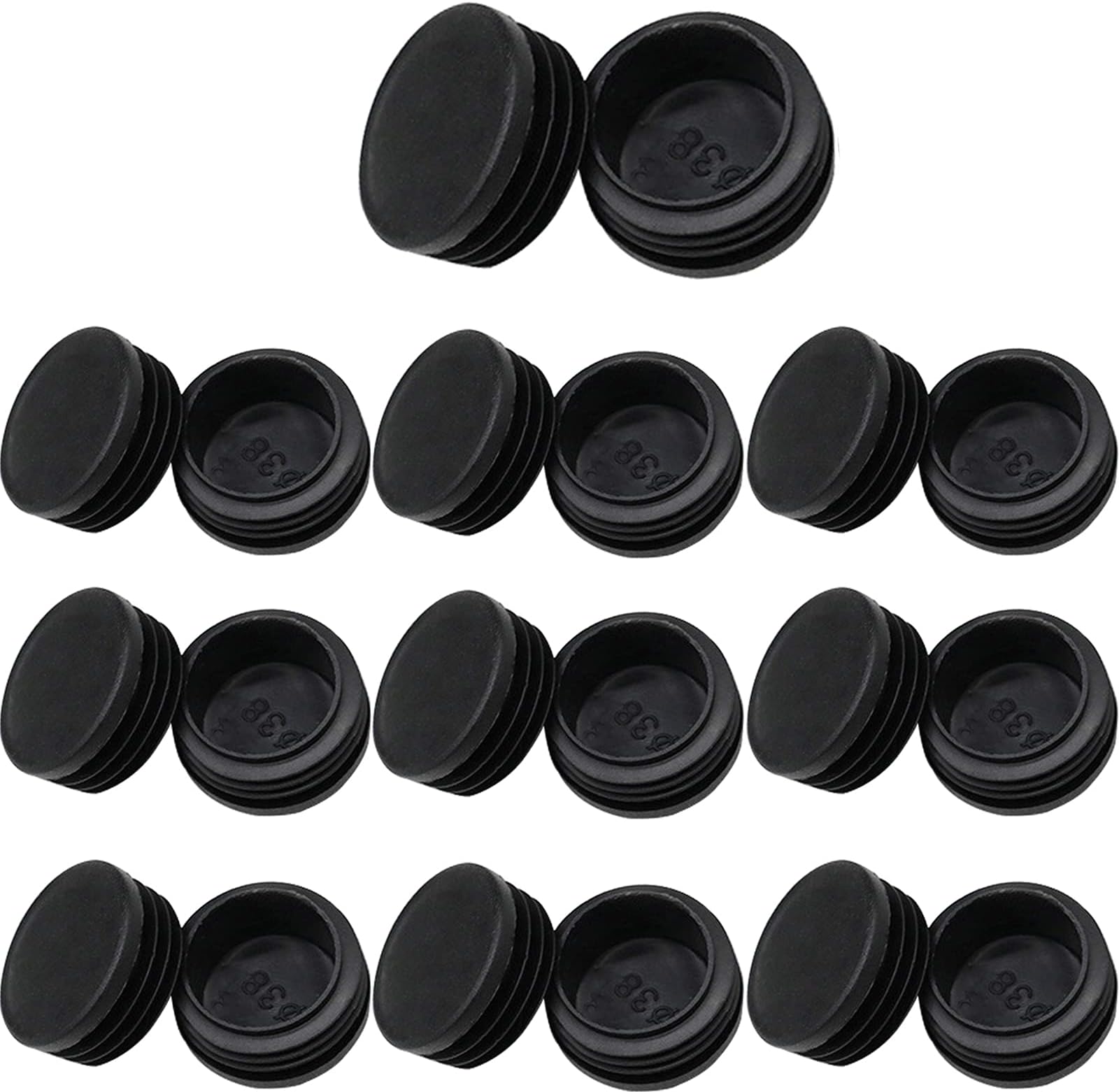 Amazon.com: MUZIEBA 1/2" x 1 1/2" Rectangle Tubing End Caps, Tubing ...