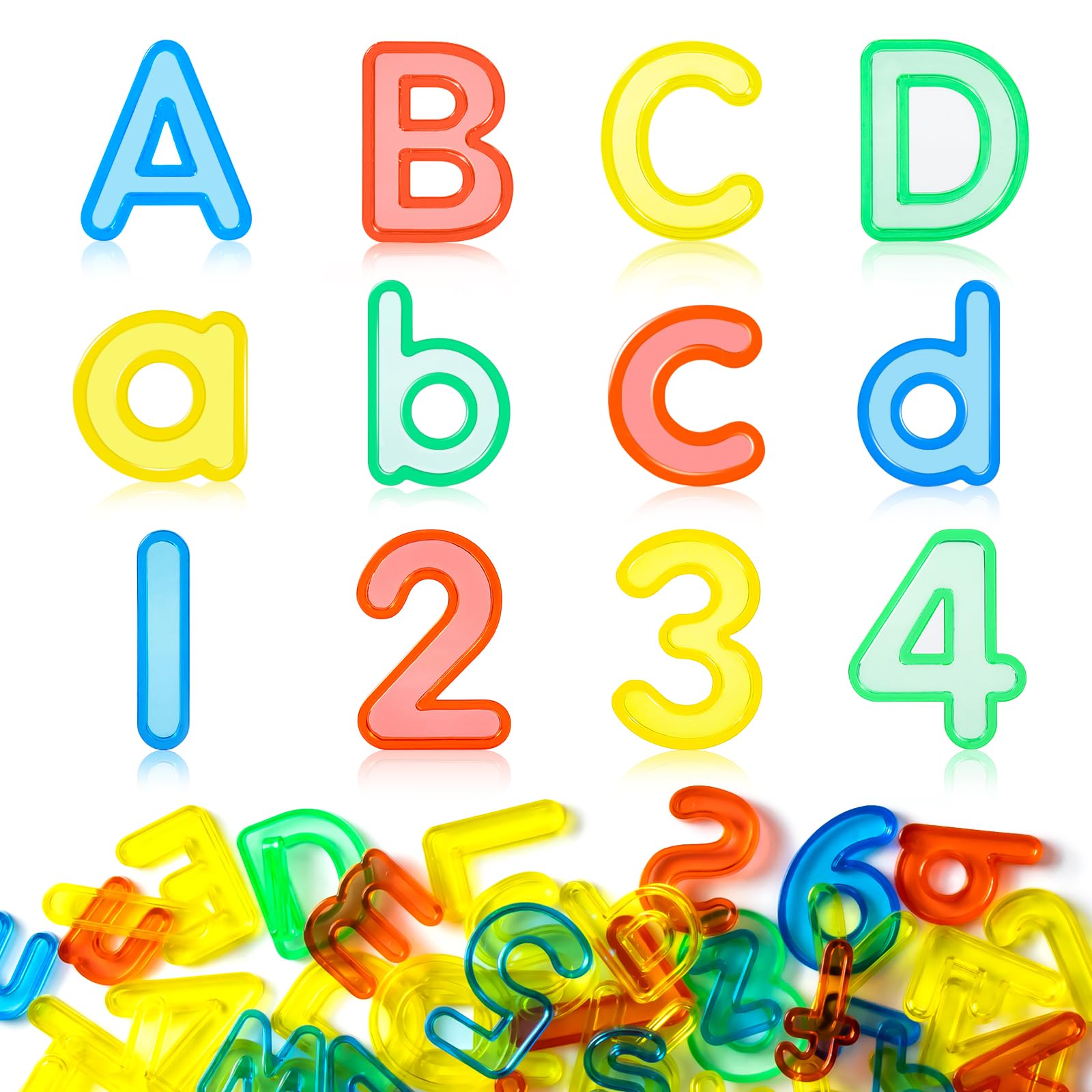 Snapklik.com : Odoorgames 66 Pcs Translucent Letters And Numbers About ...