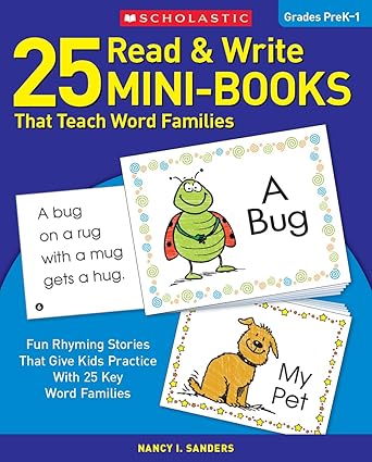 Amazon.com: 25 Read and Write Mini-Books That Teach Word Families ...