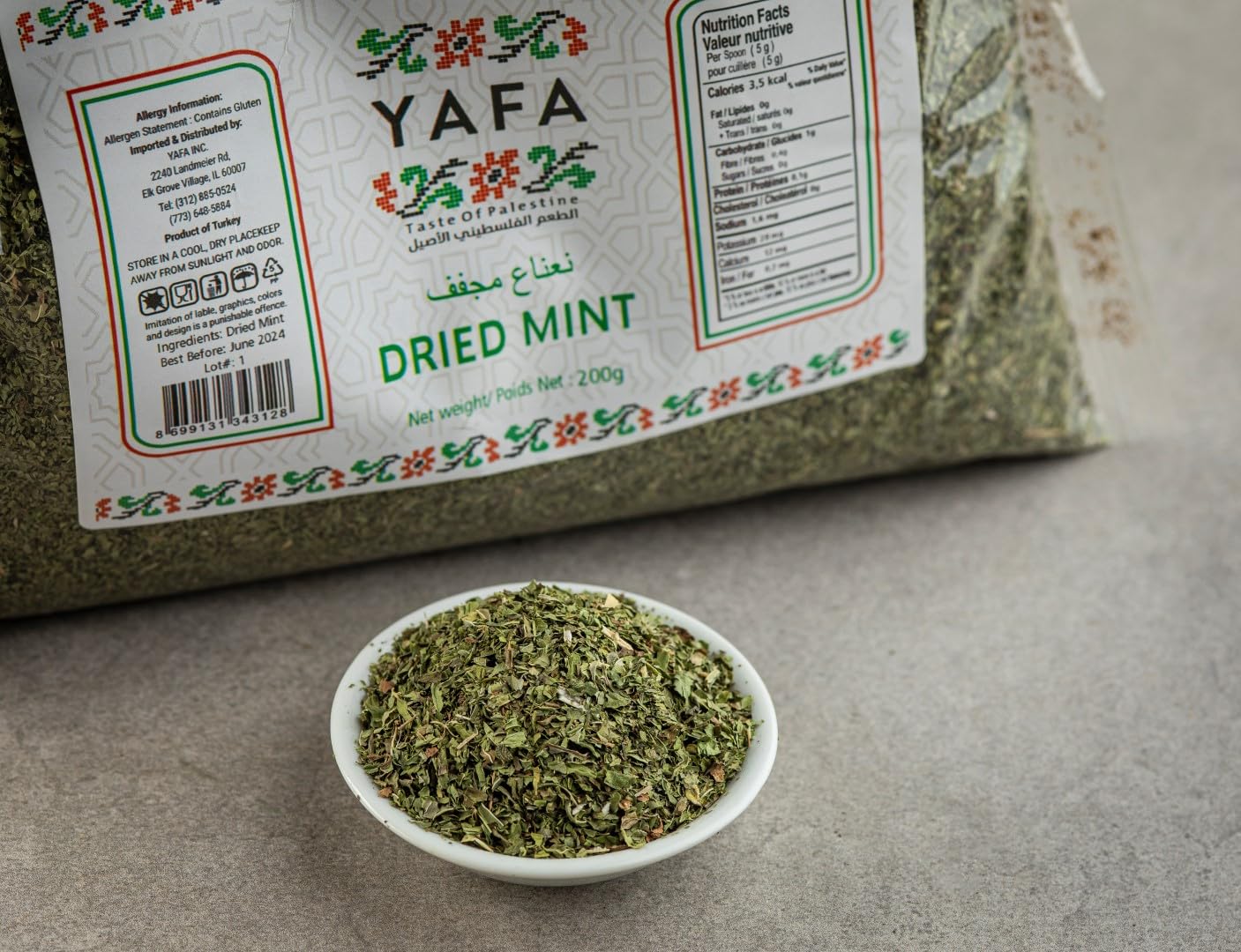 Amazon.com : YAFA Dried mint for cooking - Dried Herbs - Dried mint ...