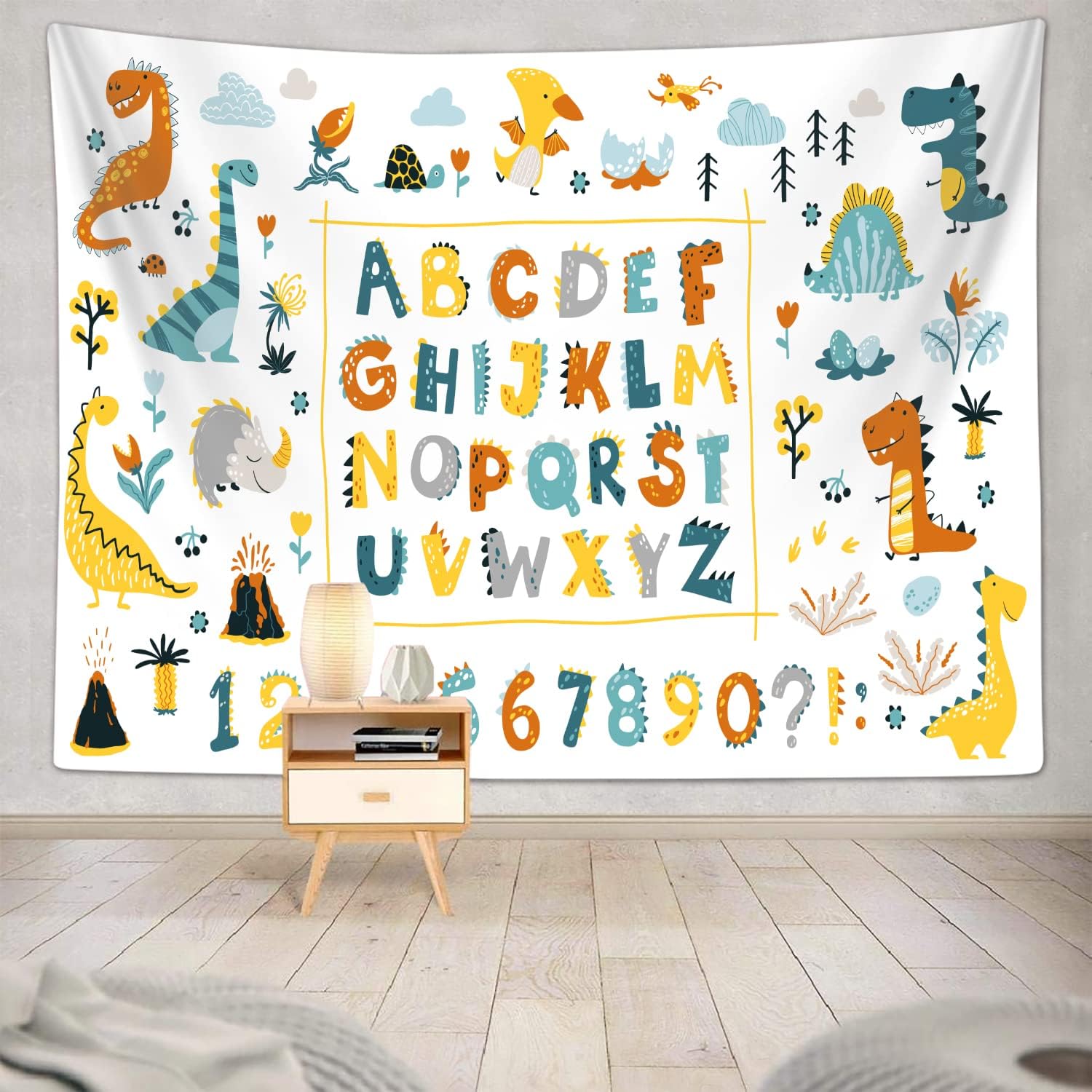 Amazon.com: Alphabet Poster Tapestry for Kids Boys Girls Bedroom, ABC ...