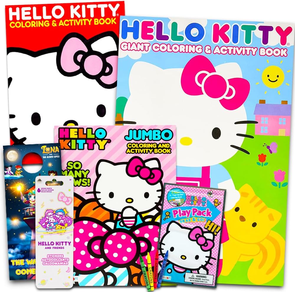 Hello Kitty Coloring & Activity Book Super Set - 4 Australia | Ubuy