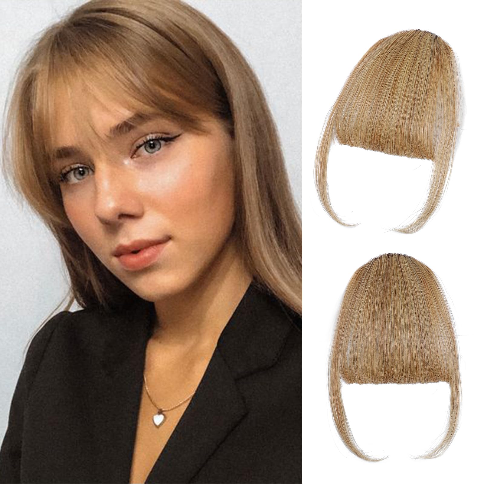 Amazon.com : Savasana Clip on Wispy Bangs-Real Human Hair Clip in Bangs ...