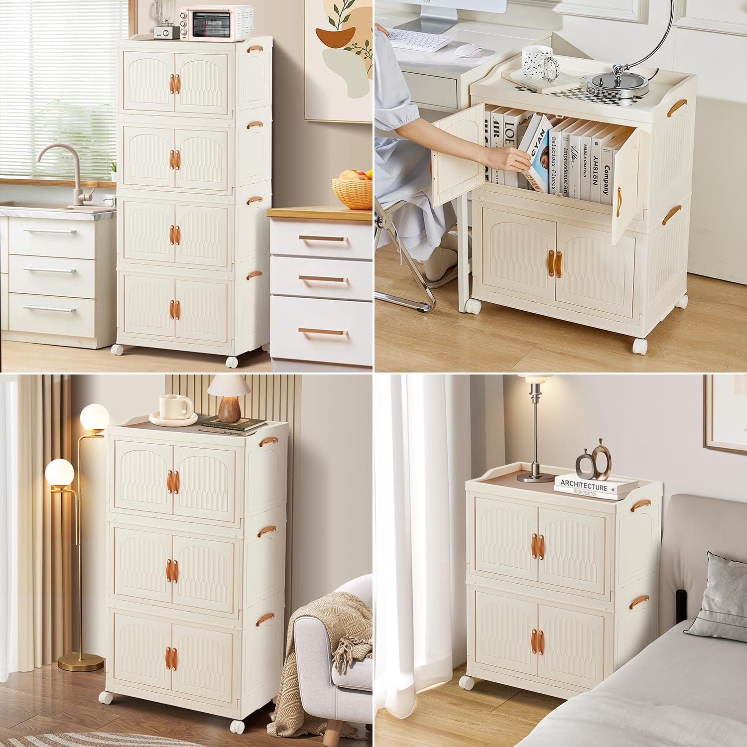 EHAMILY Contenedores de almacenamiento apilables de 29 galones con ...