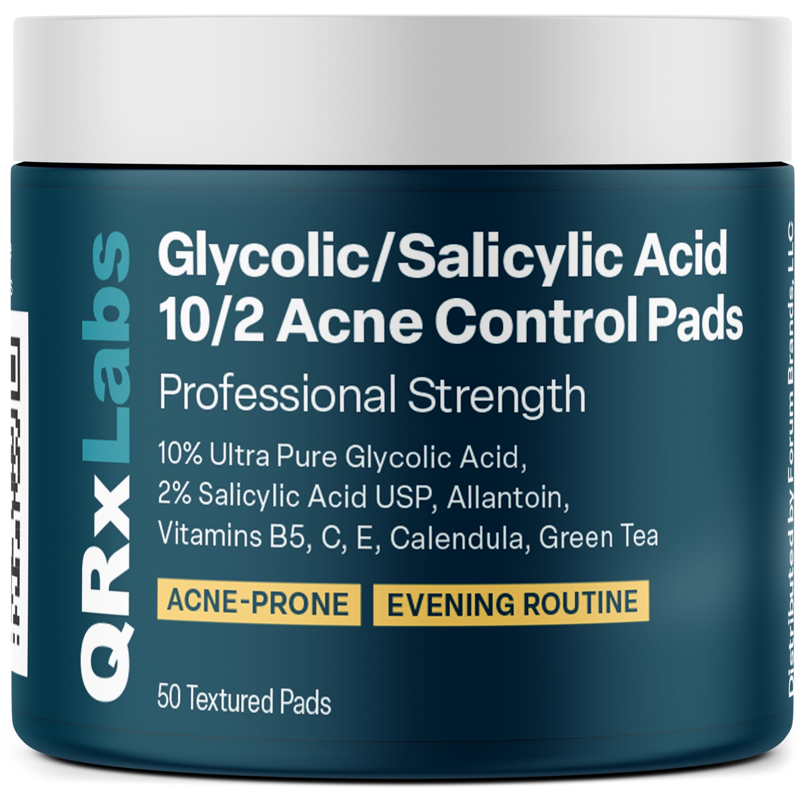 Amazon.com: QRxLabs Glycolic + Salicylic Acid Acne Control Pads with 10 ...