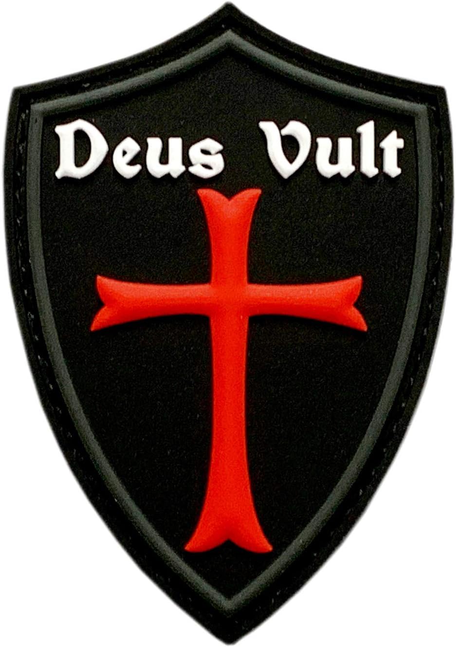 Amazon.com: Deus Vult Cross Shield Christian Templar Knight in God ...
