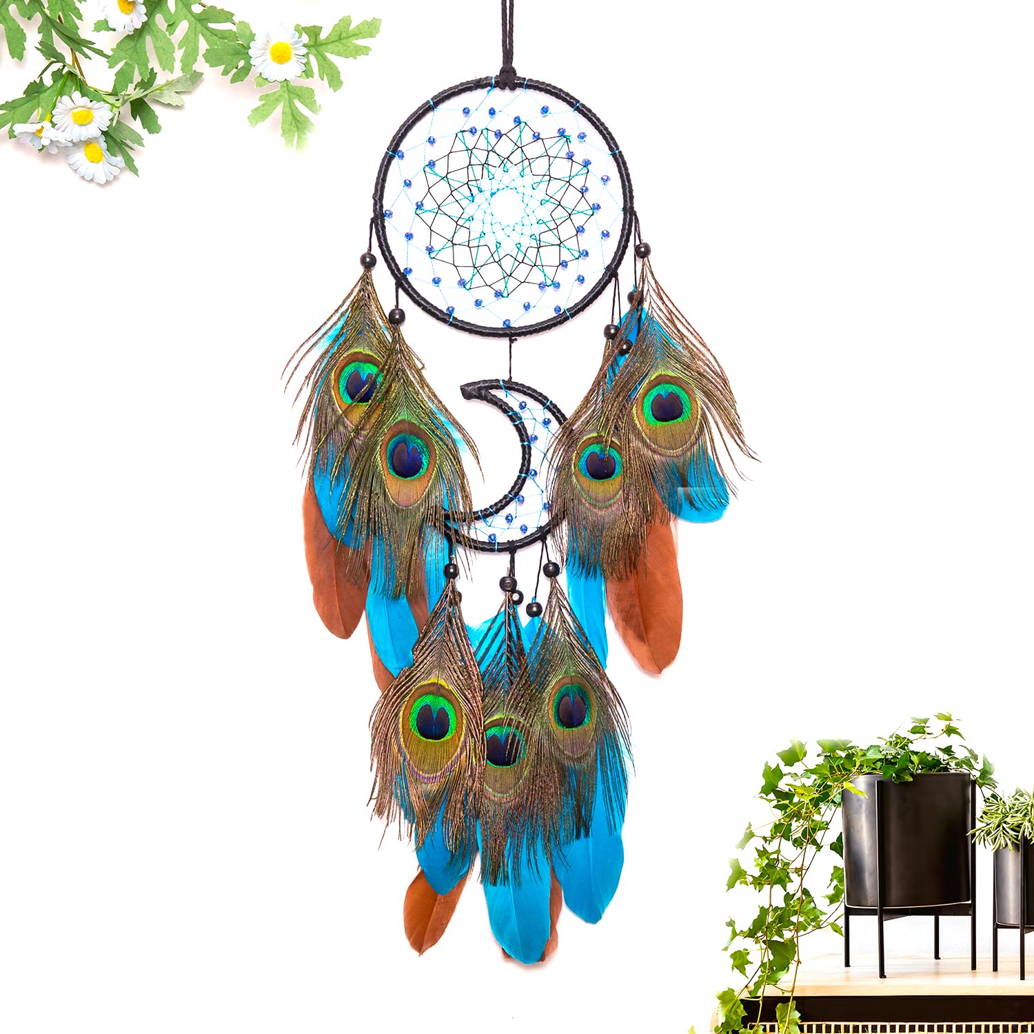 Dreamcatcher With Blue Feathers