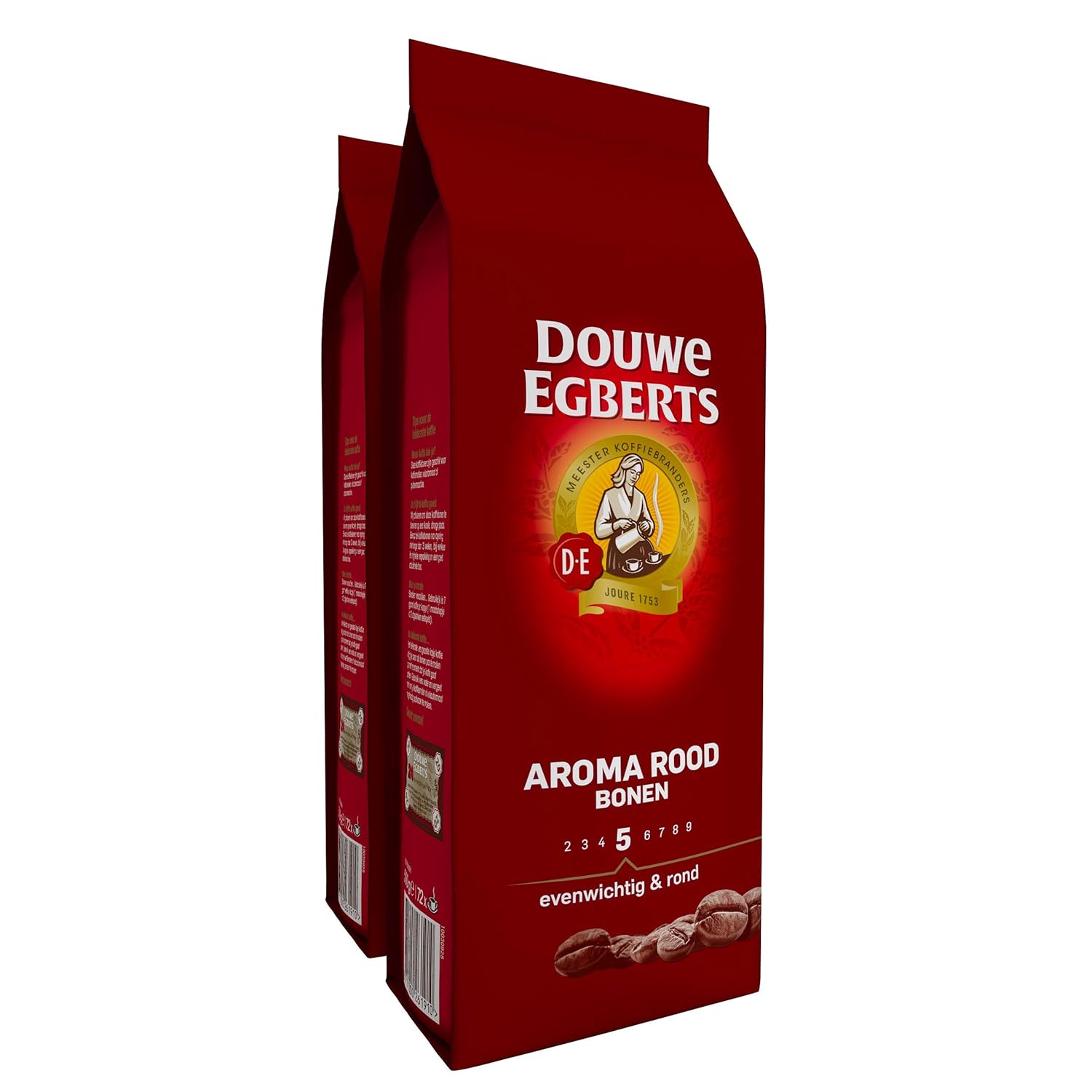 Amazon.com : 2 Packs Douwe Egberts Aroma Rood Whole Beans Coffee x 17 ...