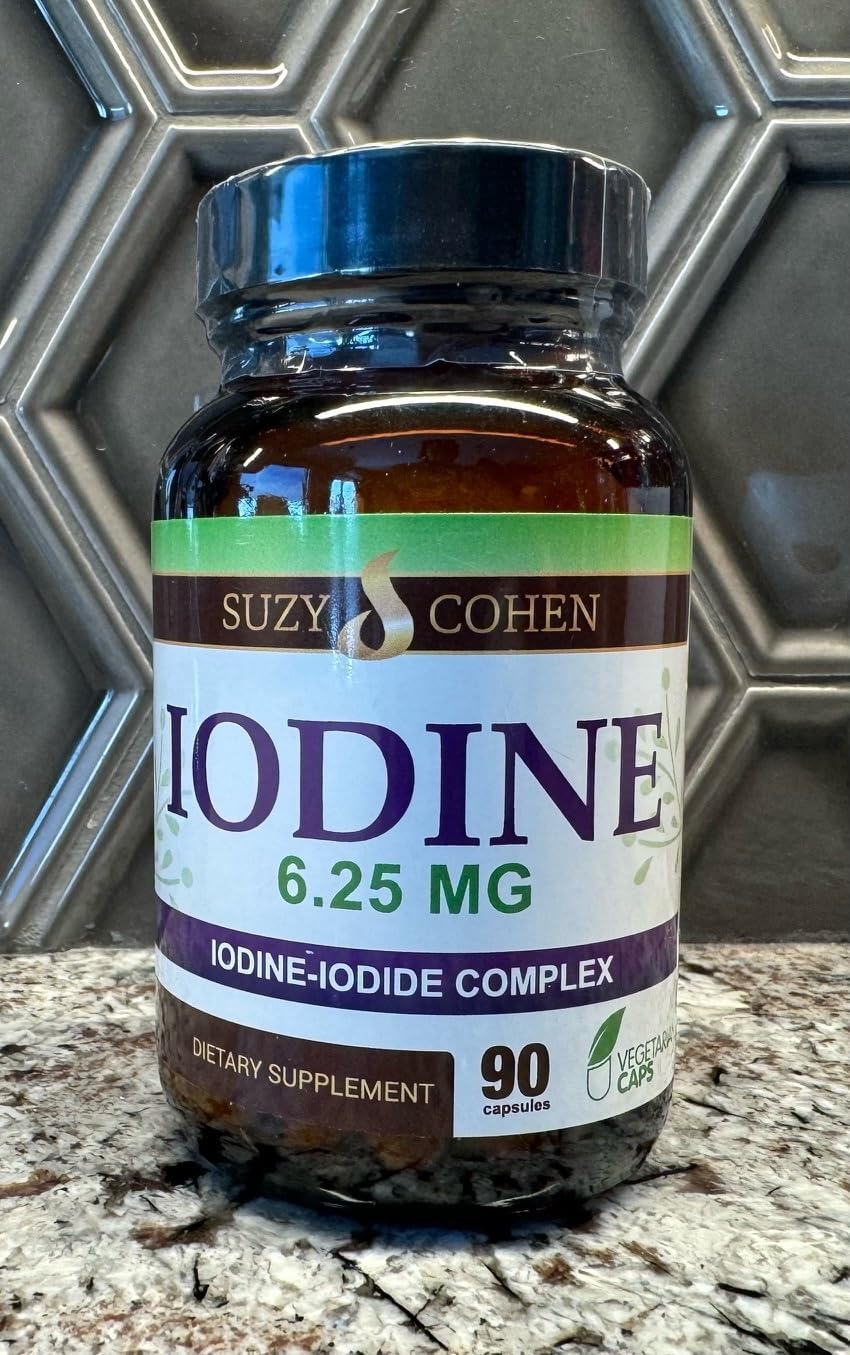 Amazon.com: Suzy Cohen Iodine Complex Supplement - 6.25mg Iodine ...