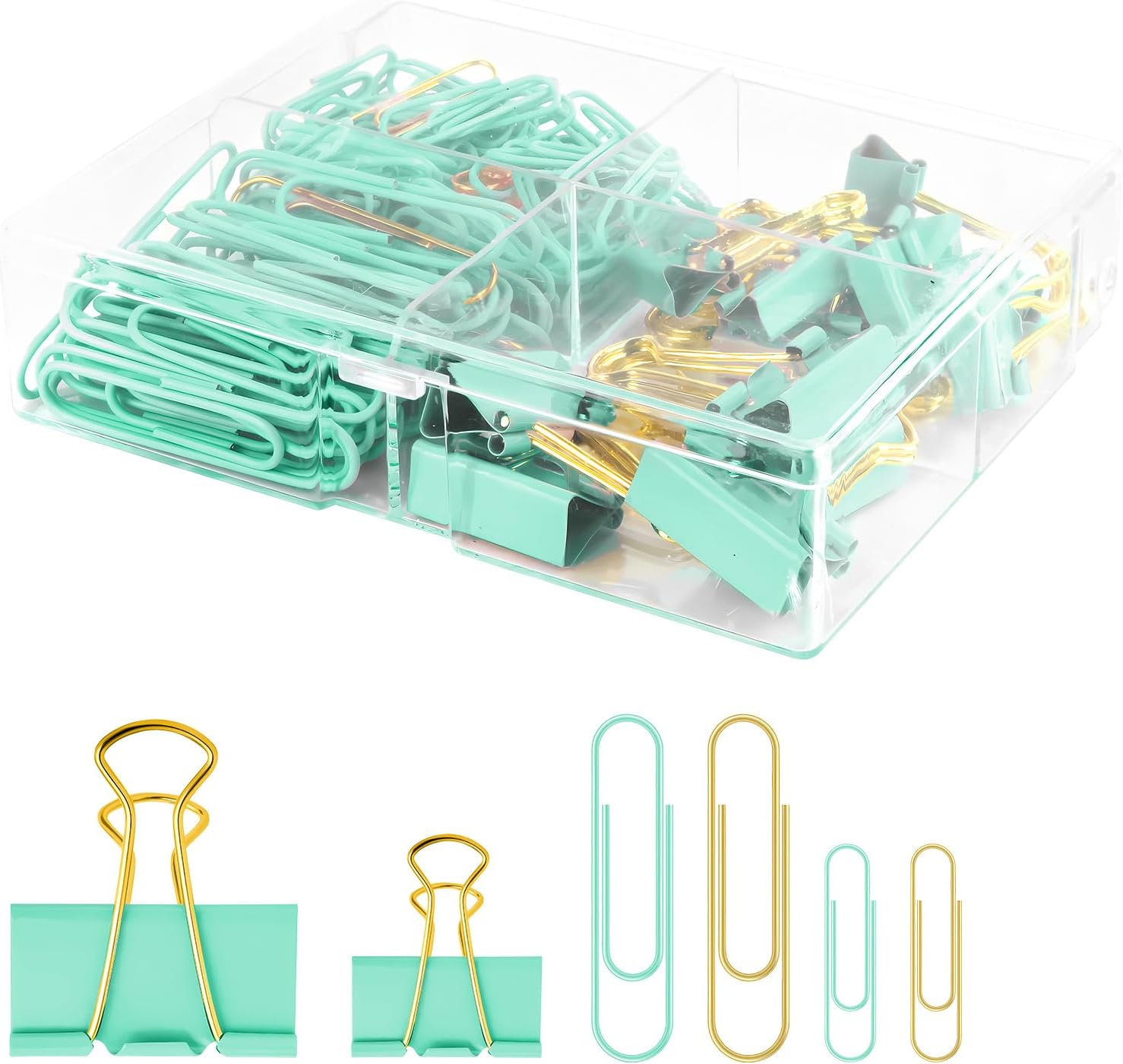 Amazon.com: PROMISE FLOURISH Push Pins Paper Clips Binder Clips Tacks ...