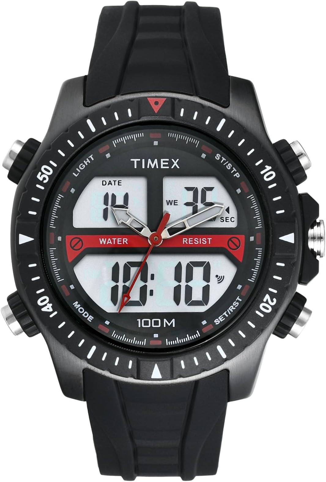 Buy TIMEX Silicone Men Analog-Digital Round Dial Watch- Twesk3401T ...