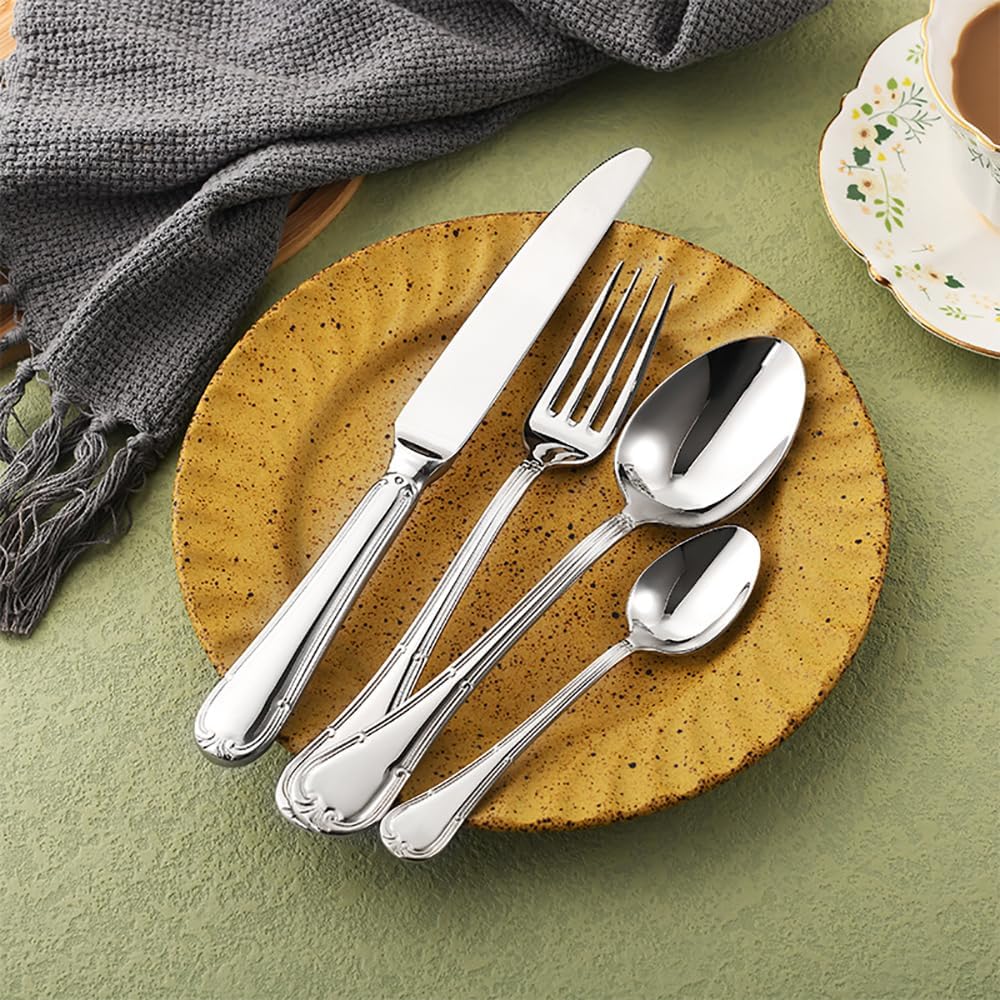 Amazon.com | TWEE Silverware Set for 8 Luxury Modern Flatware Set 32 ...