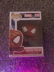Amazon.com: Funko POP Marvel: Gingerbread Spider-Man, Multicolor, 4 ...
