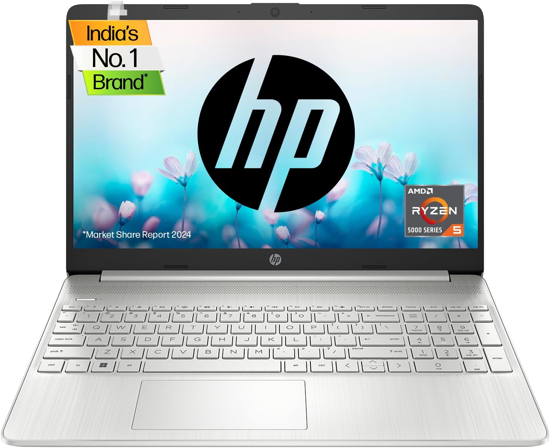 HP Laptop 15, AMD Ryzen 5 7520U, 15.6-inch (39.6 cm), FHD, 16GB LPDDR5 ...