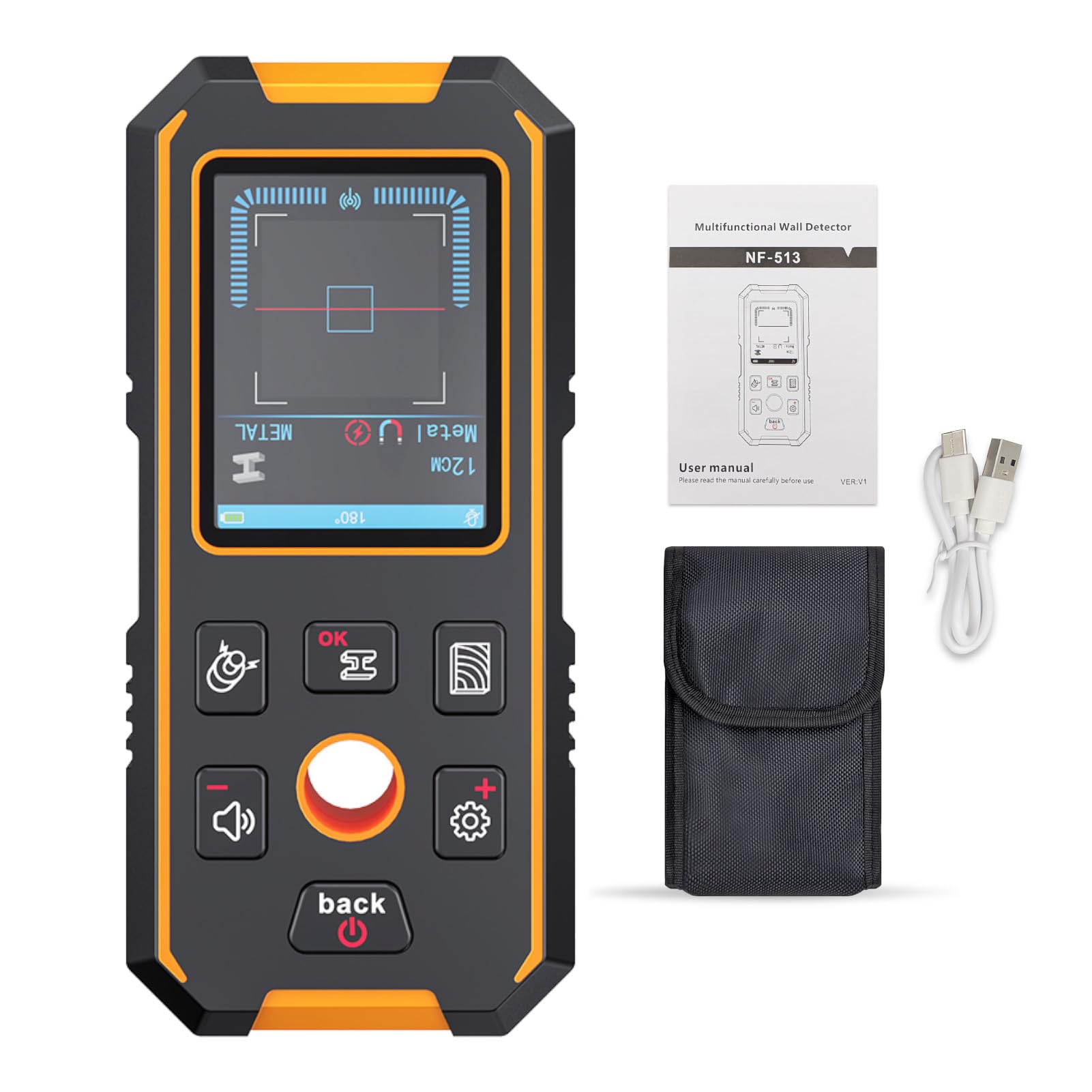 Amazon.com: Stud Finder Wall Scanner with Modes for Metal, Wood and AC ...