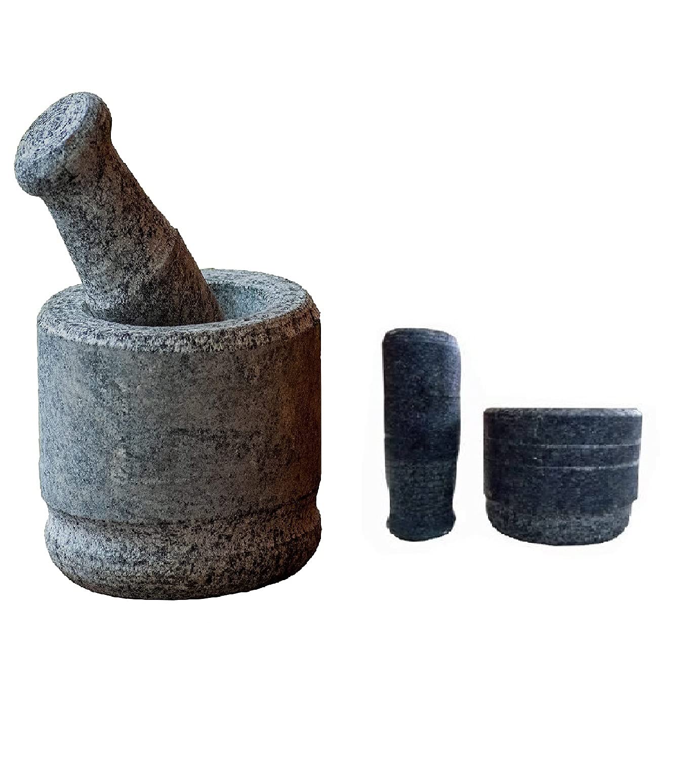 RARE OCEANS Stone Mortar and Pestle/Khal Dasta Ural Set/Khalbatta okhli ...