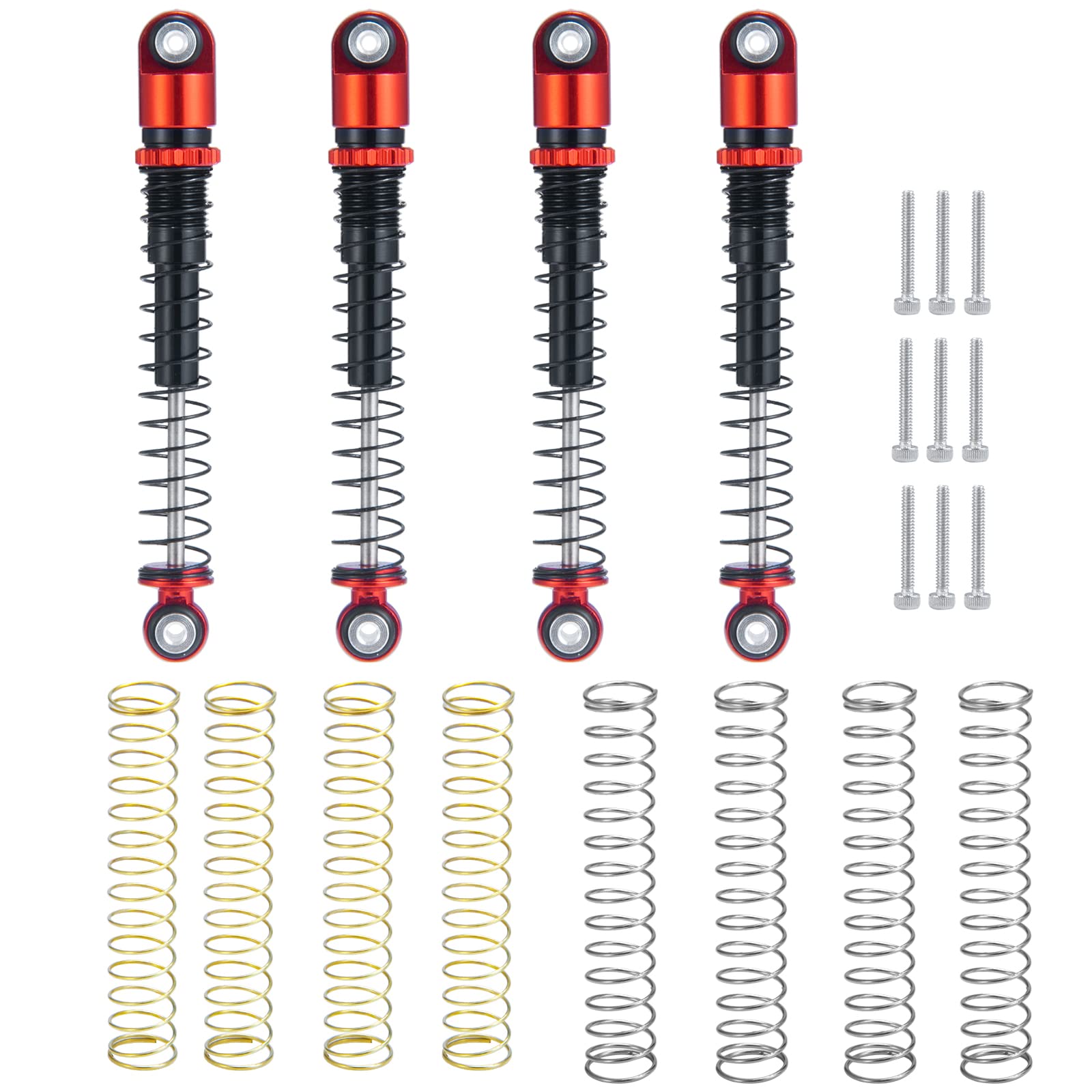 Snapklik.com : SCX24 RC Car Shocks 48mm Absorber Damper For All 1:24 ...