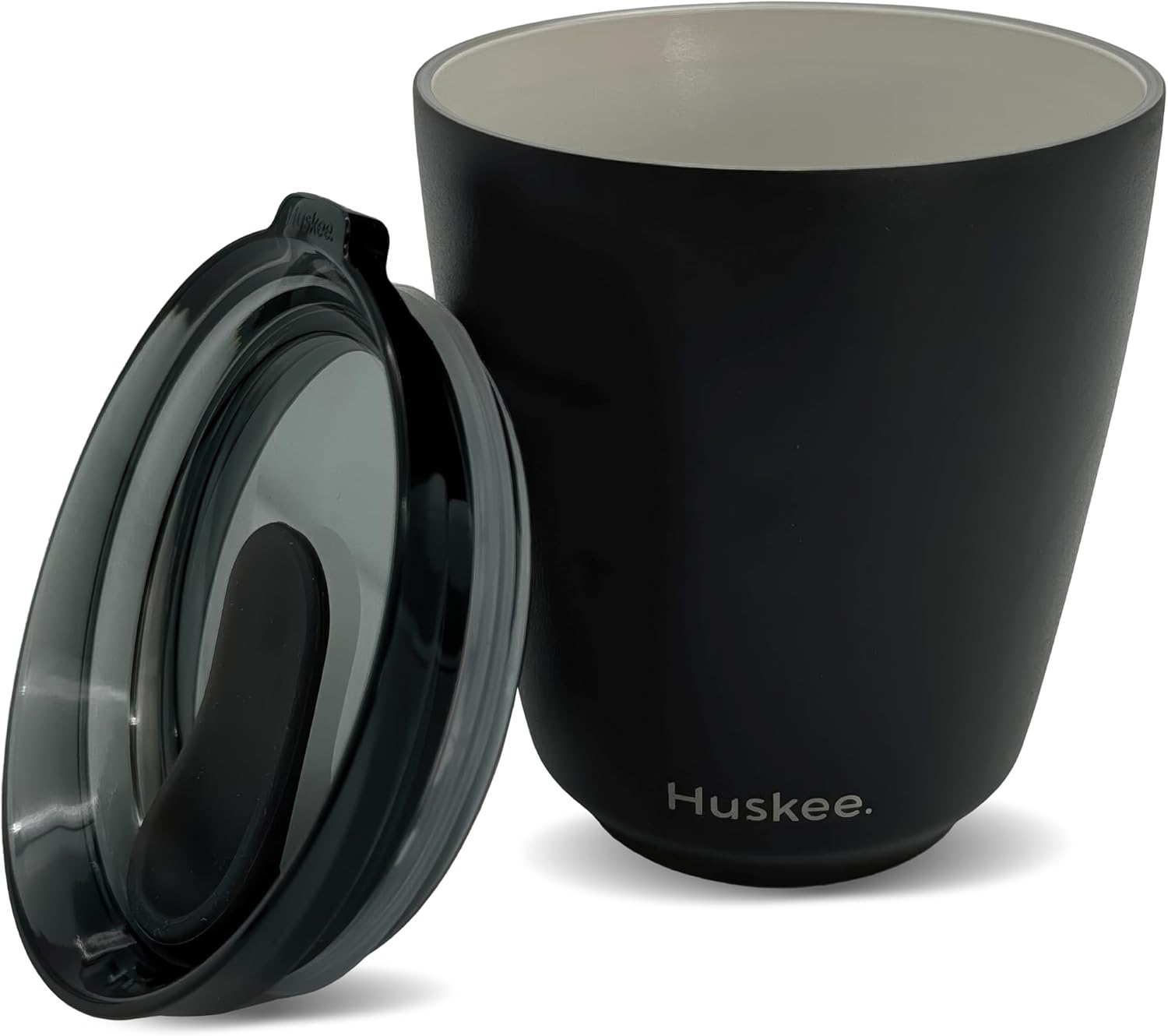 Amazon.com: HUSKEE 8oz Stainless Steel Coffee Cup - Reusable, Stackable ...