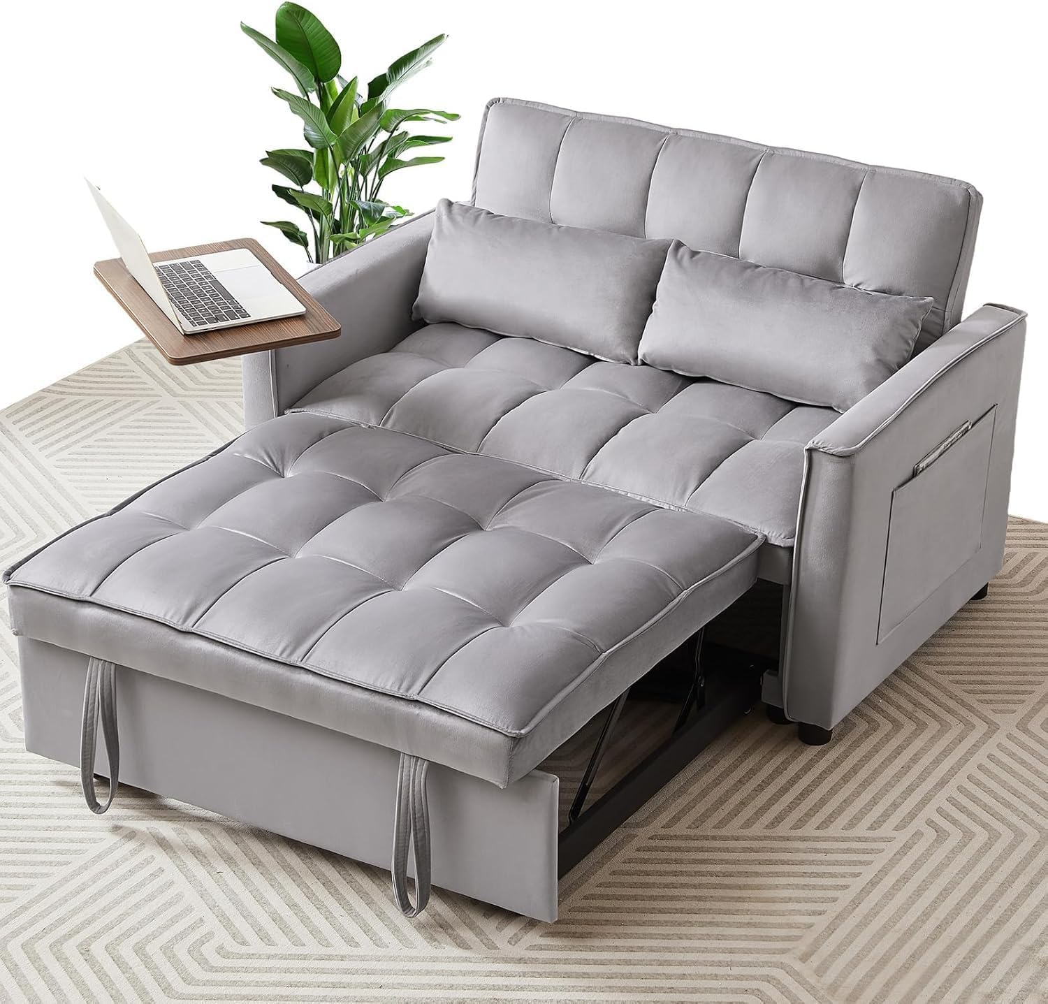 Amazon.com: Rovibek Sofa Bed Pull Out 3 in 1 Sleeper Sofa Couch Bed ...