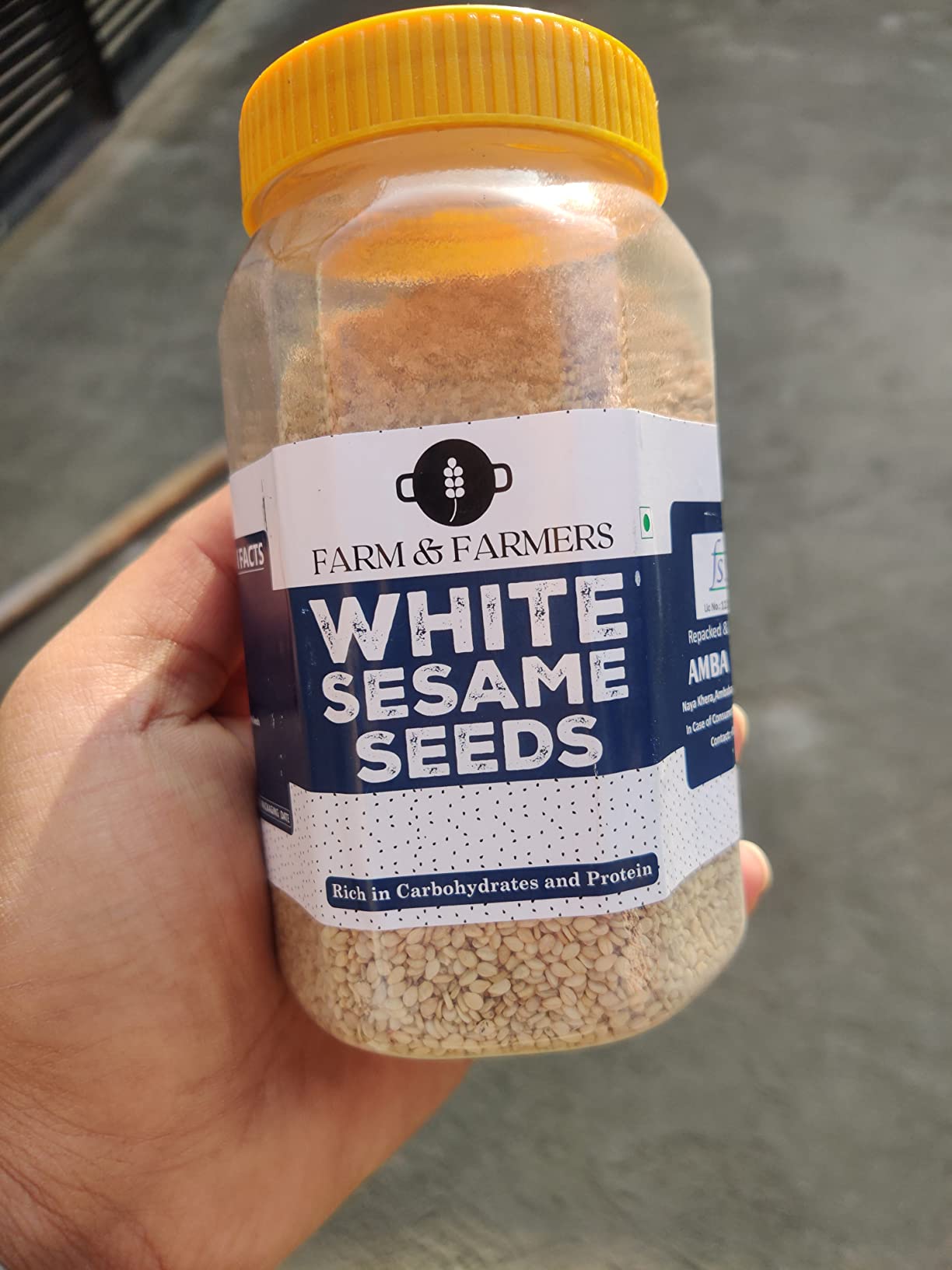 Farm & Farmers Organic White Sesame Seeds - Safed Tal for Weight ...