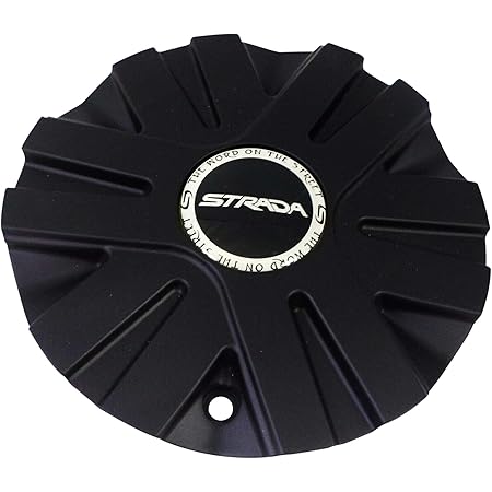 Amazon.com: Strada Wheels Flat Black Custom Wheel Center Cap # P6047 ...