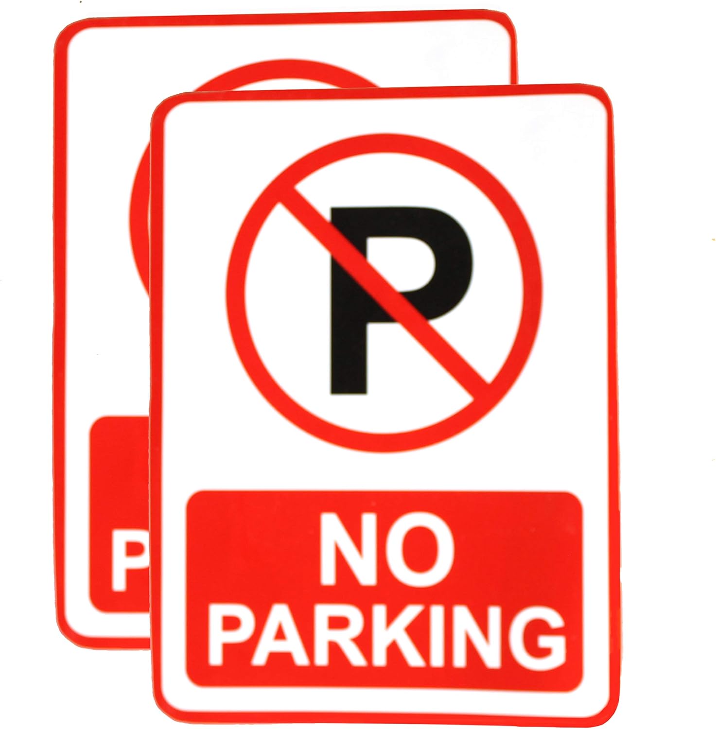 Amazon.com: eSplanade No Parking Sign Sticker Decal - Easy to Mount ...
